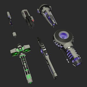Download Free 3D Firearms Gun OBJ Models - TurboSquid