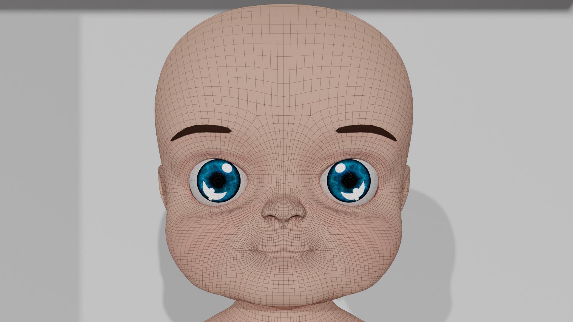 3D cute baby child - TurboSquid 1570046