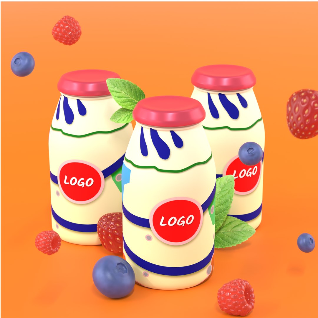 3D Model Yogurt - TurboSquid 2111449
