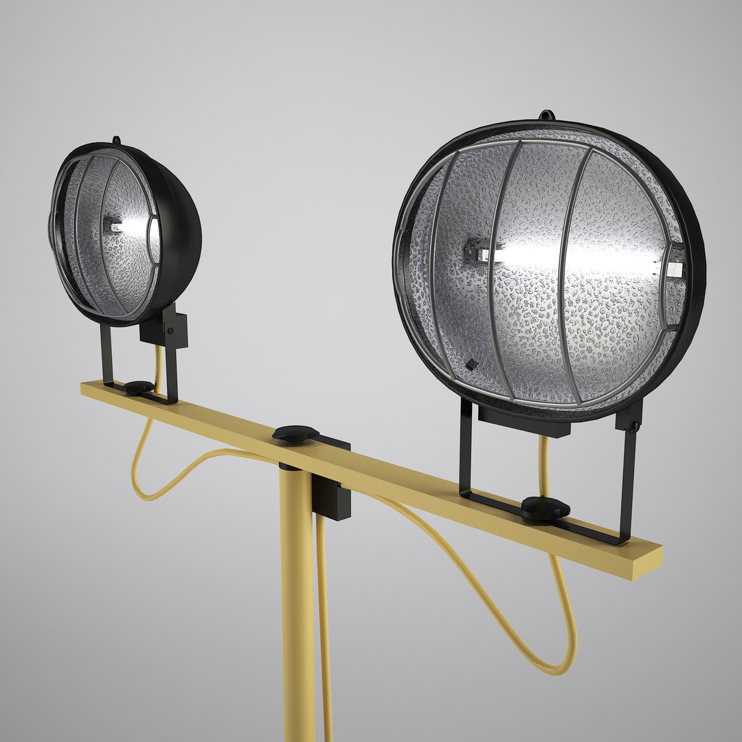3d model twin work light
