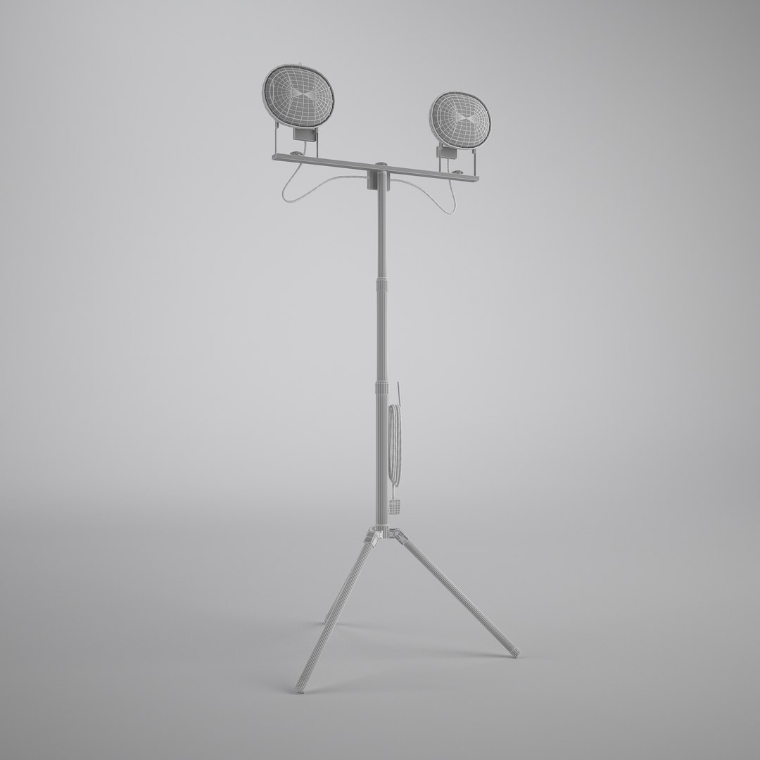 3d model twin work light