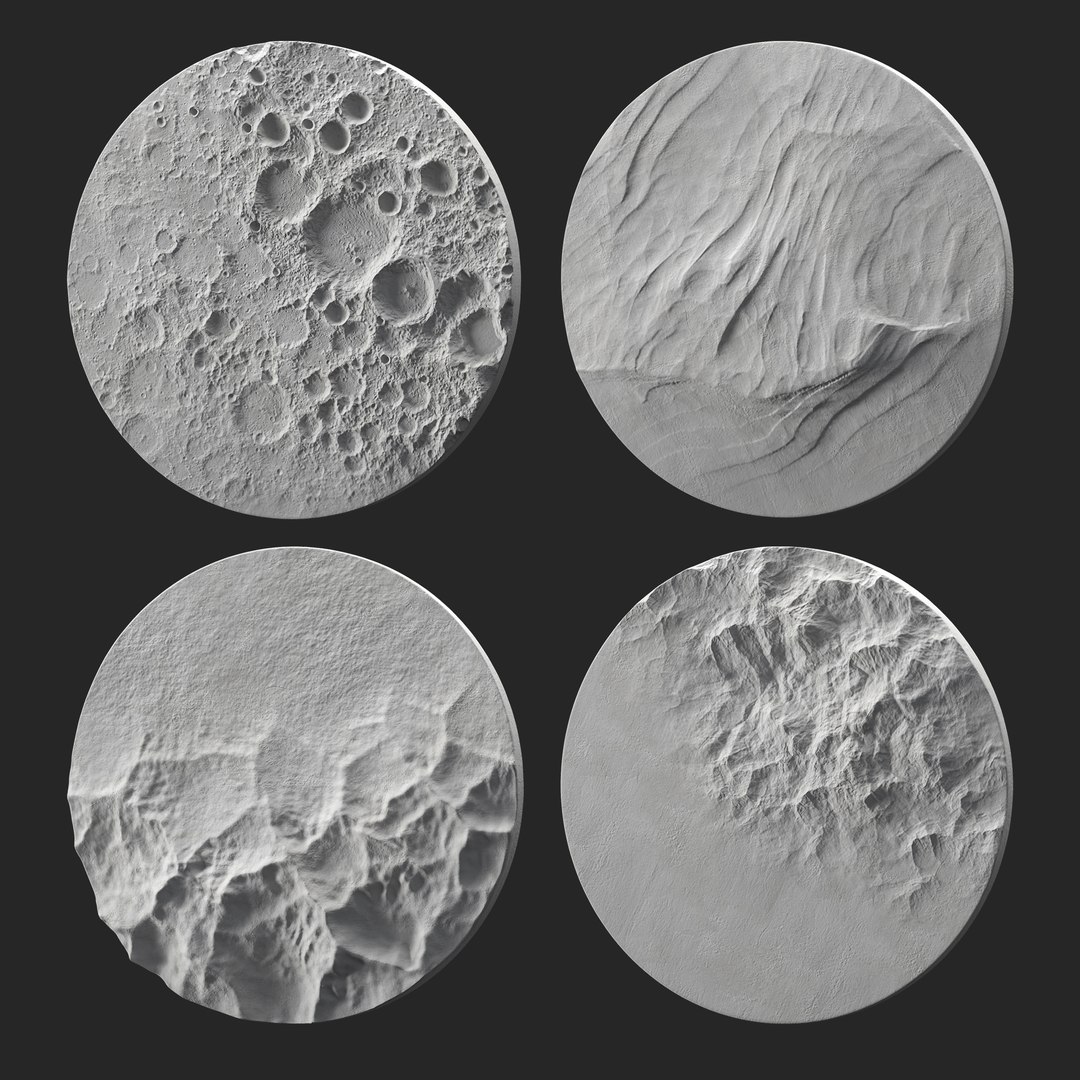 3D Round relief panno set model - TurboSquid 2168620