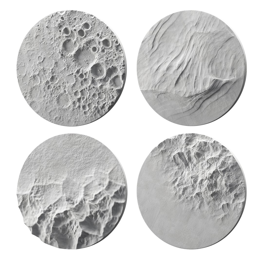 3D Round relief panno set model - TurboSquid 2168620