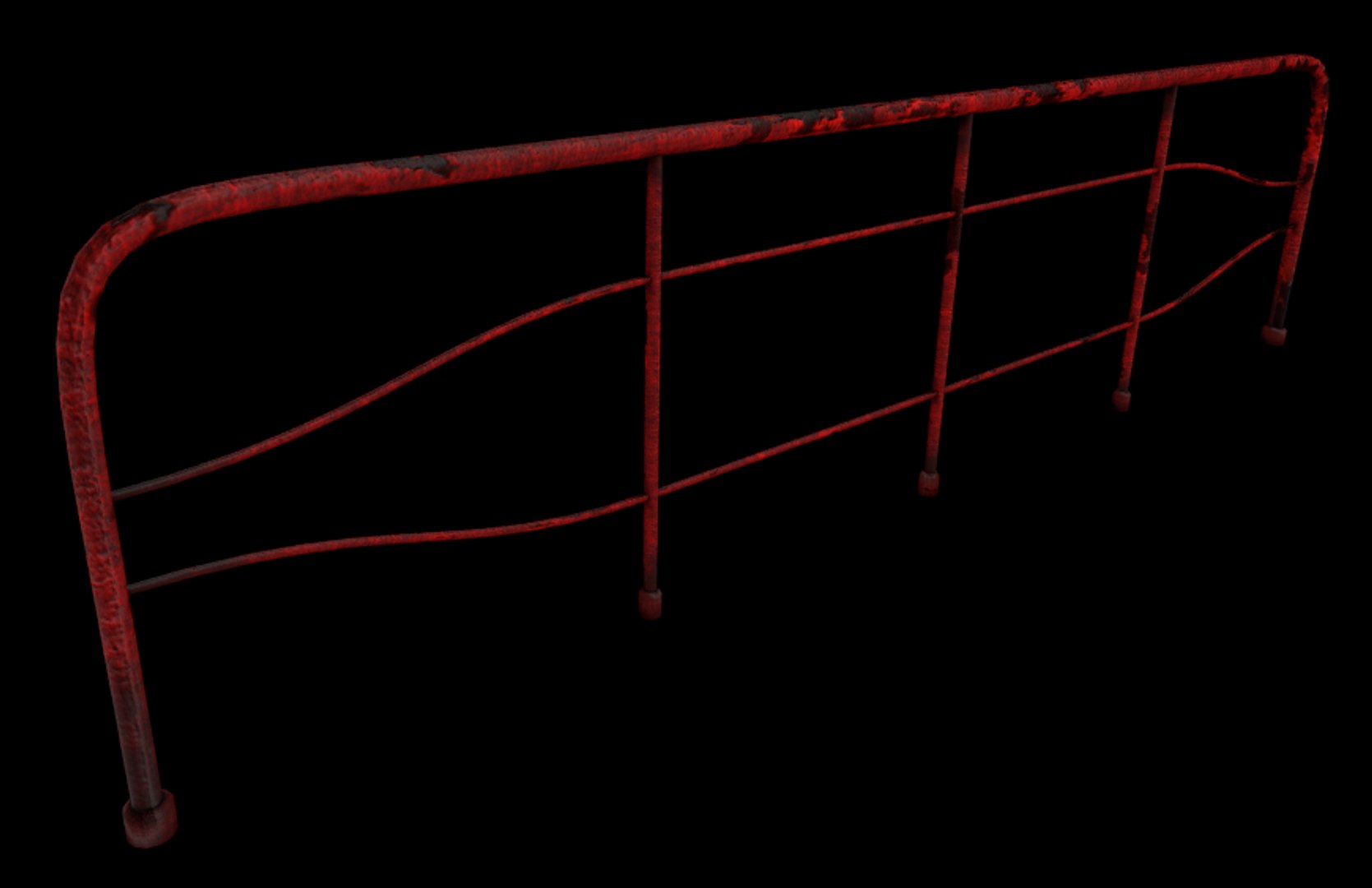Metal Handrail 3d Fbx