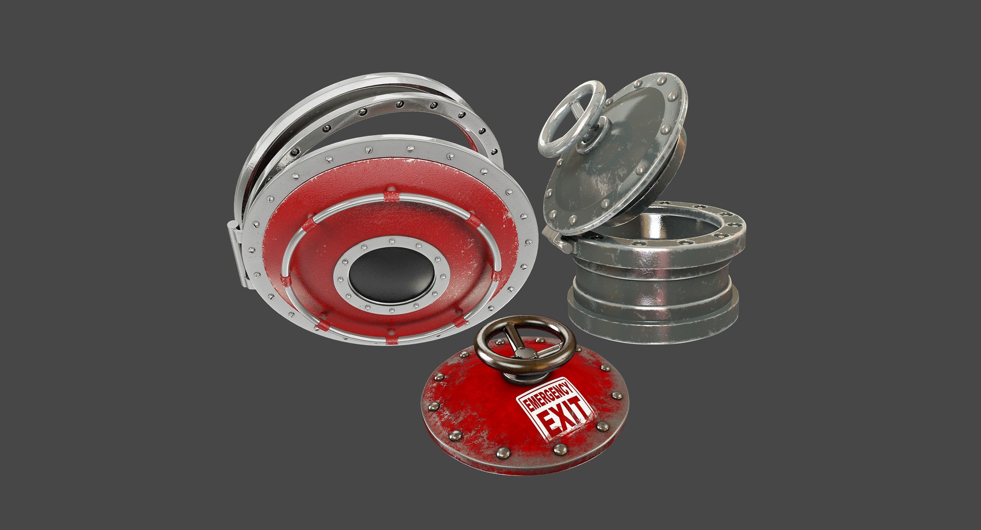 Set Ship Hatches 3D Model - TurboSquid 1357021