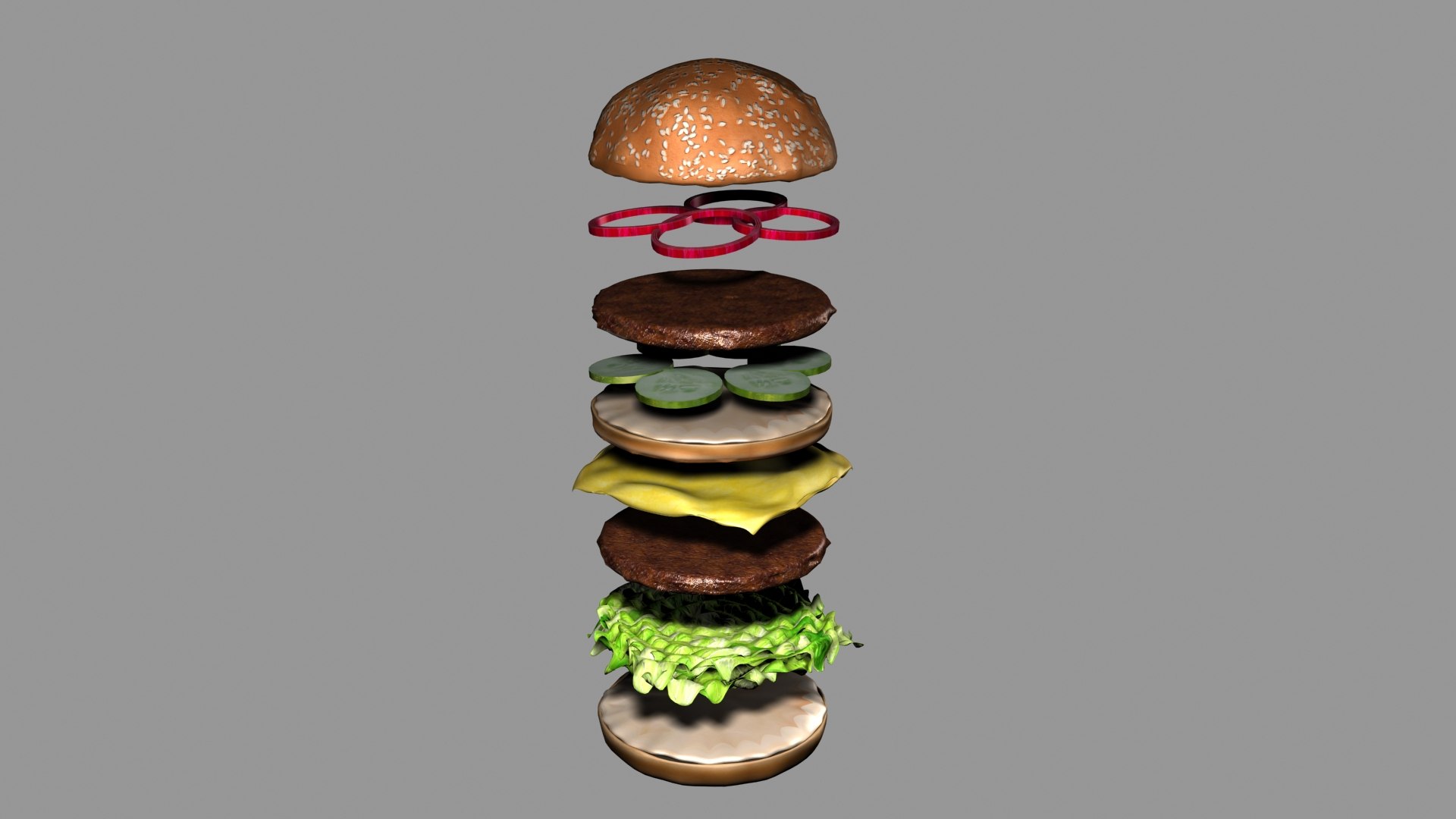 Big Mac Burger Model - TurboSquid 1981419