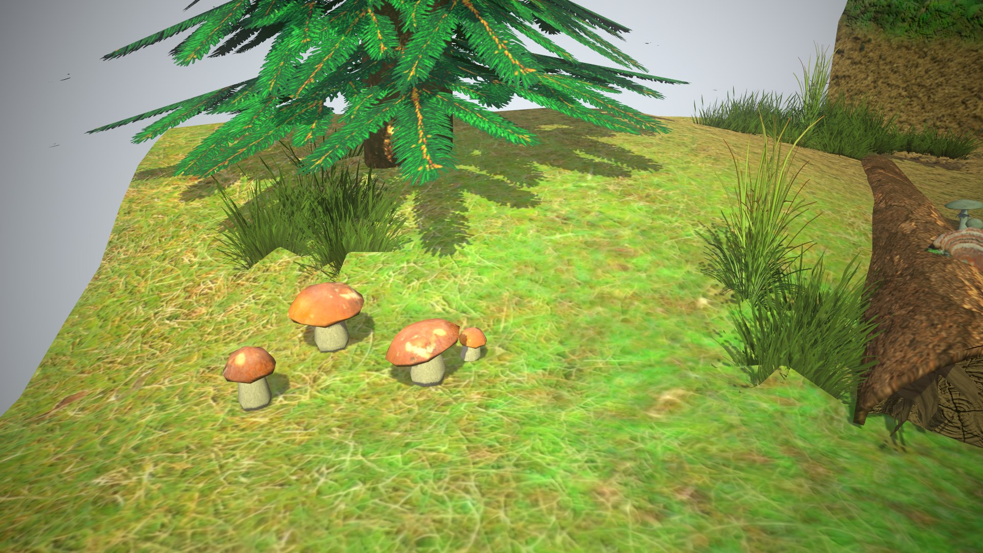 3D Model Mushroom Collection Low-poly - TurboSquid 1914403