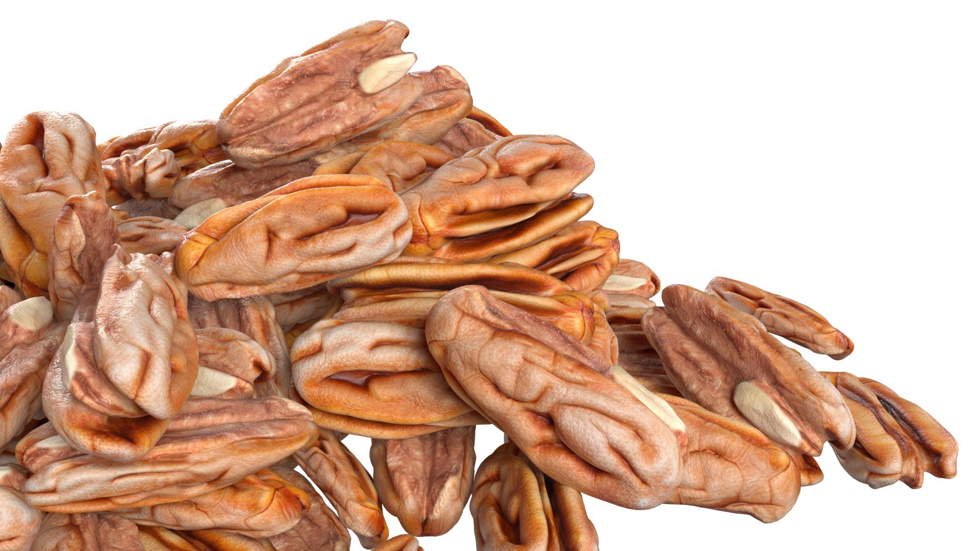 Pecan Nut Pile 3D Model - TurboSquid 2397390