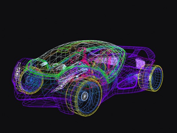 concept car 3d 3ds