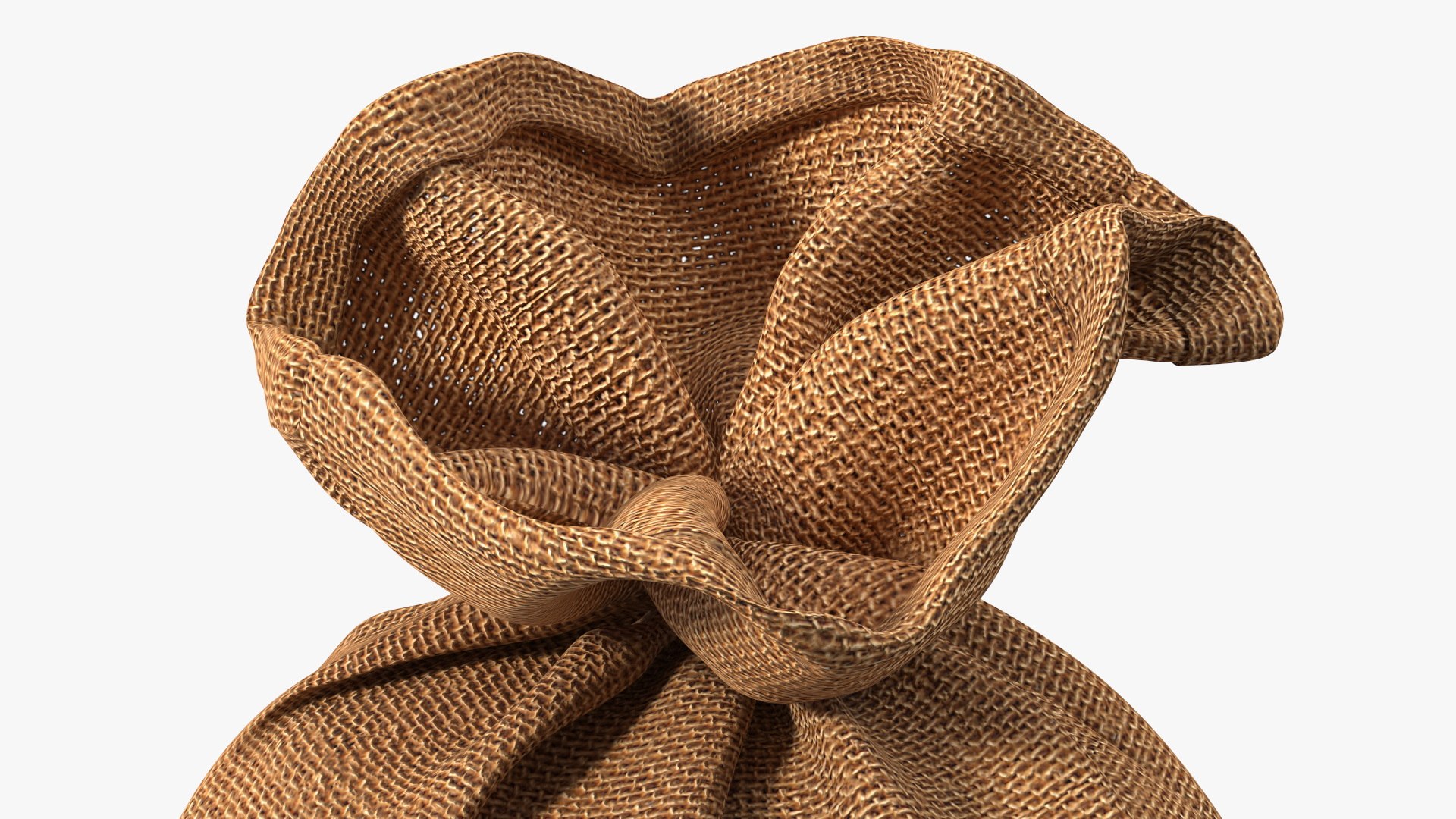 Burlap Sack Tied Closed 3D Model - TurboSquid 2220555