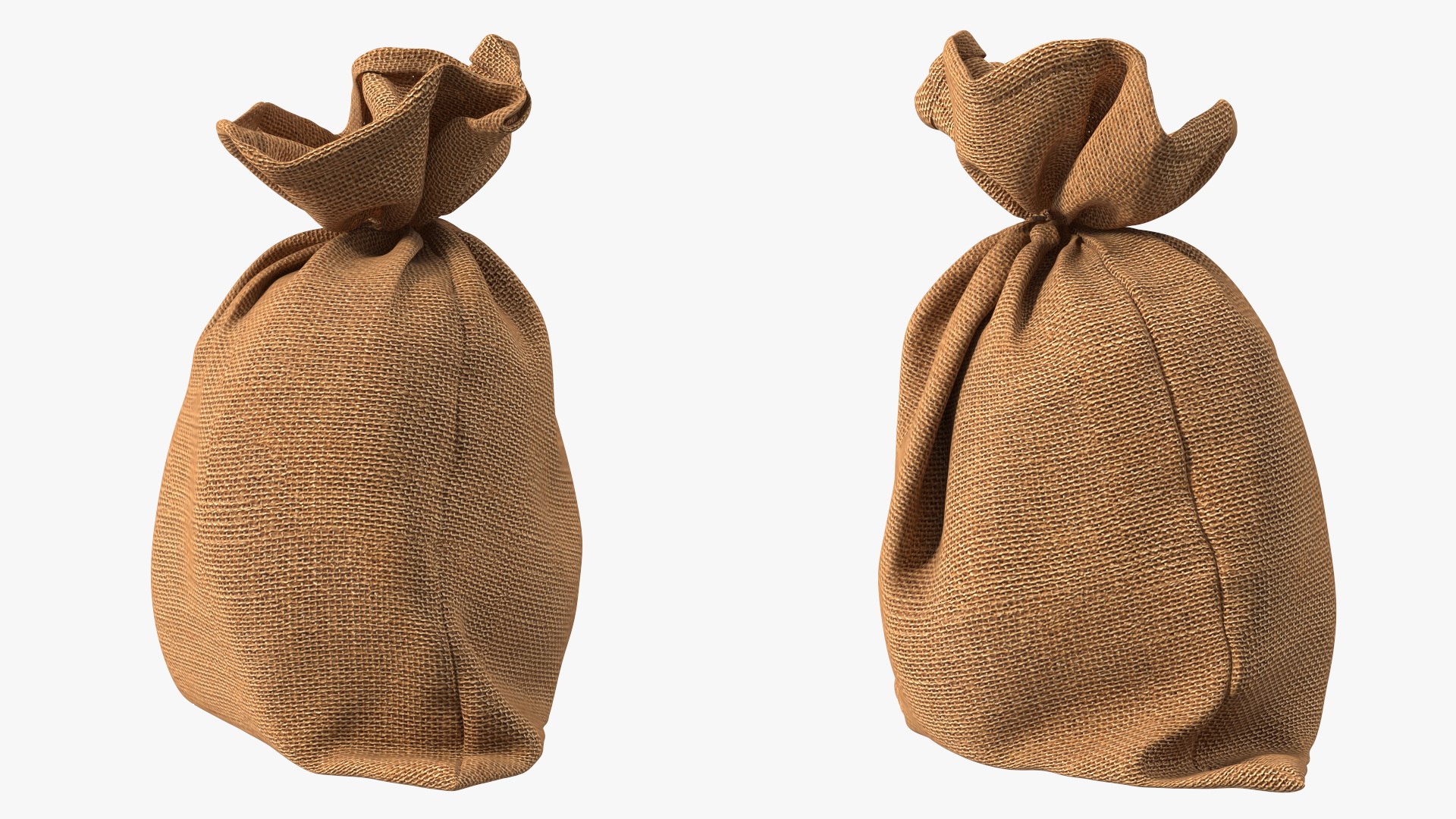 Burlap Sack Tied Closed 3D Model - TurboSquid 2220555