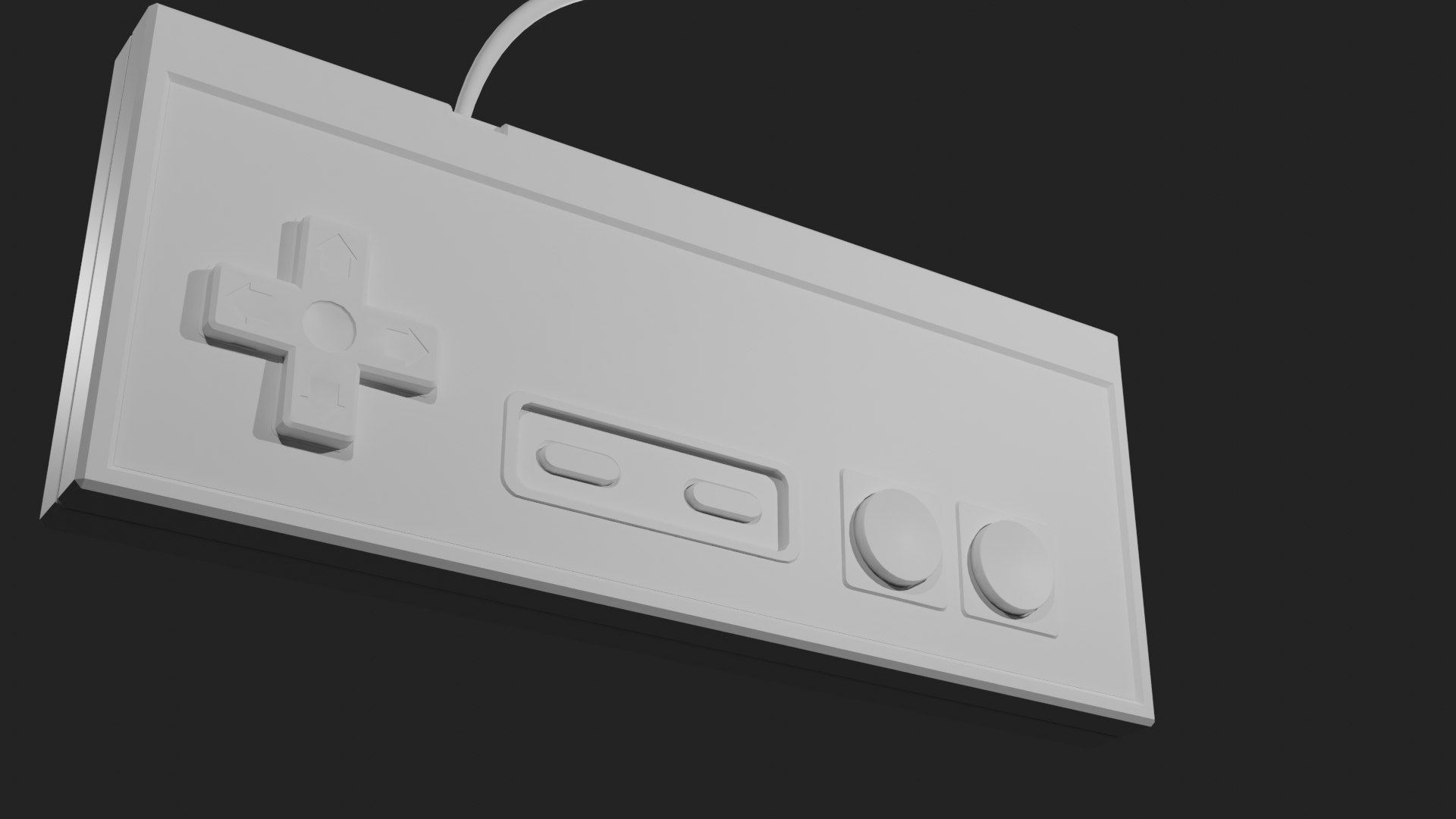 NES Controller 3D - TurboSquid 1792141