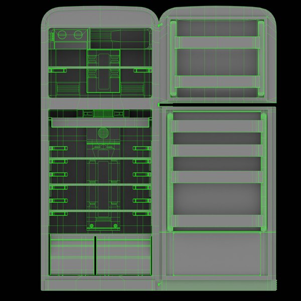 3D interior refrigerator - TurboSquid 1680857