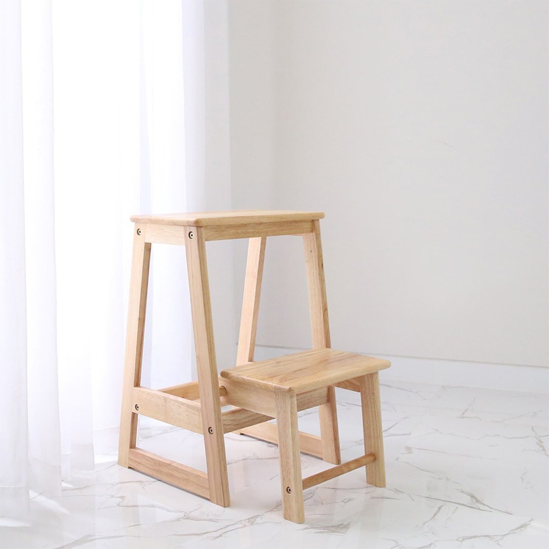 Solid wood 2-tier folding step stool3D模型 - TurboSquid 1931021