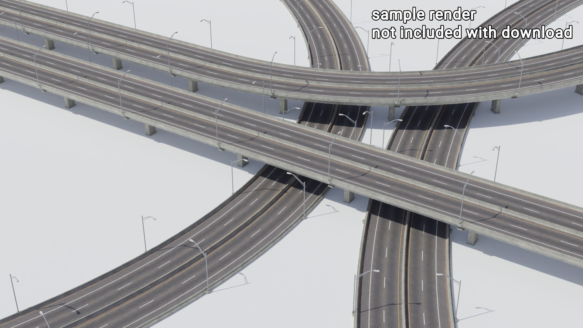 Elevated Highway 3D Model - TurboSquid 1842280