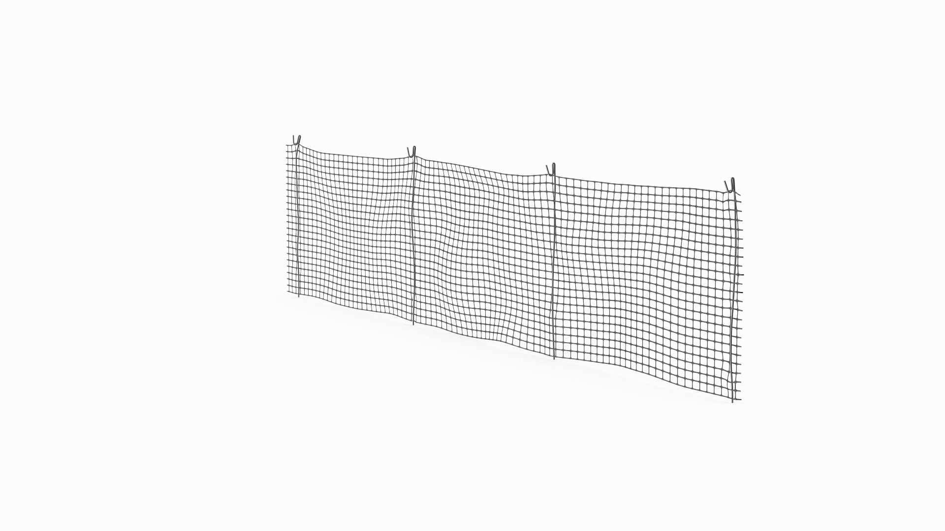 3D Plastic Security Mesh Fence Line Black Model - TurboSquid 2045891
