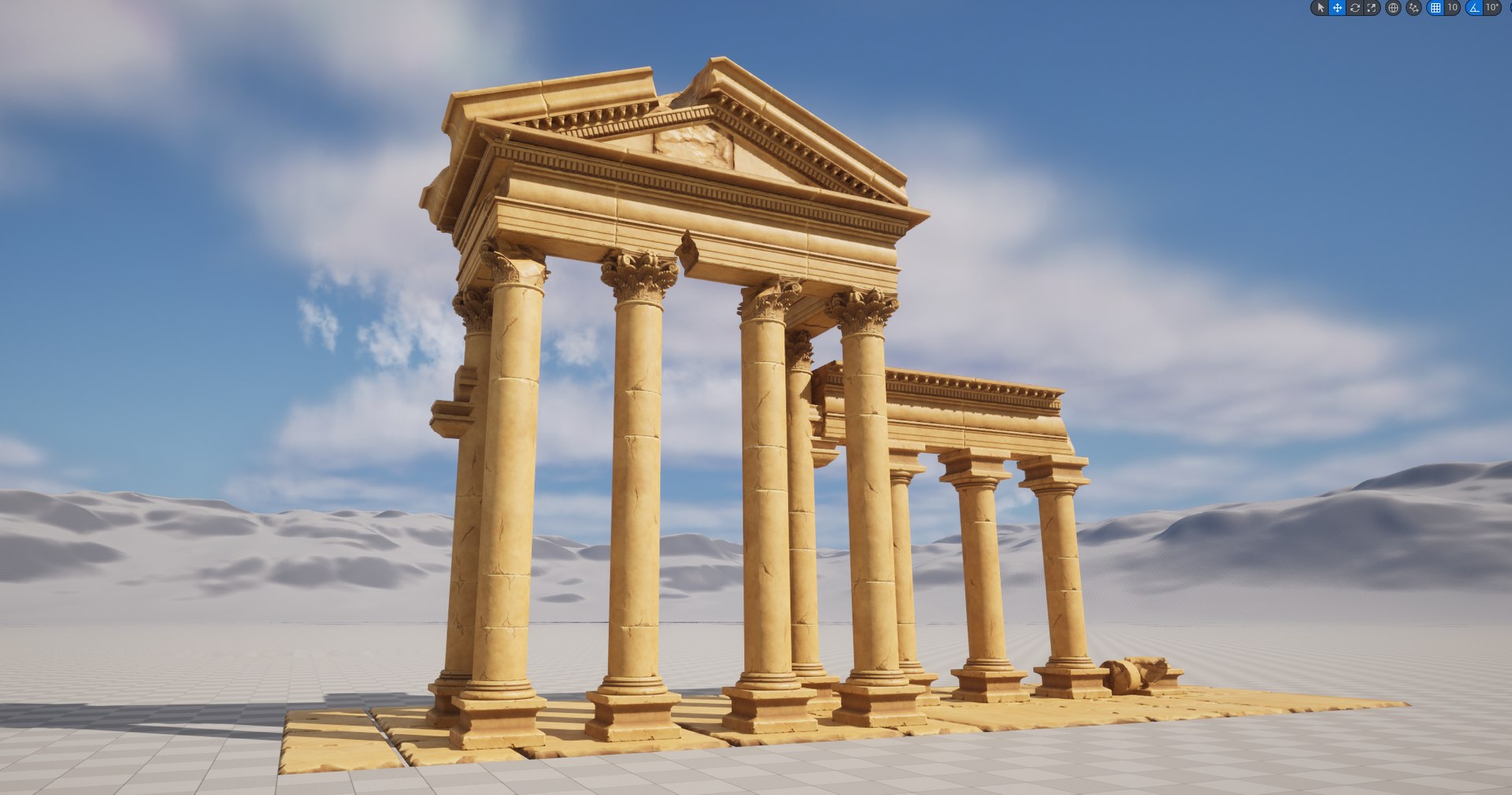 Free Stylized Ruins - Modular Assets Model - TurboSquid 2288414