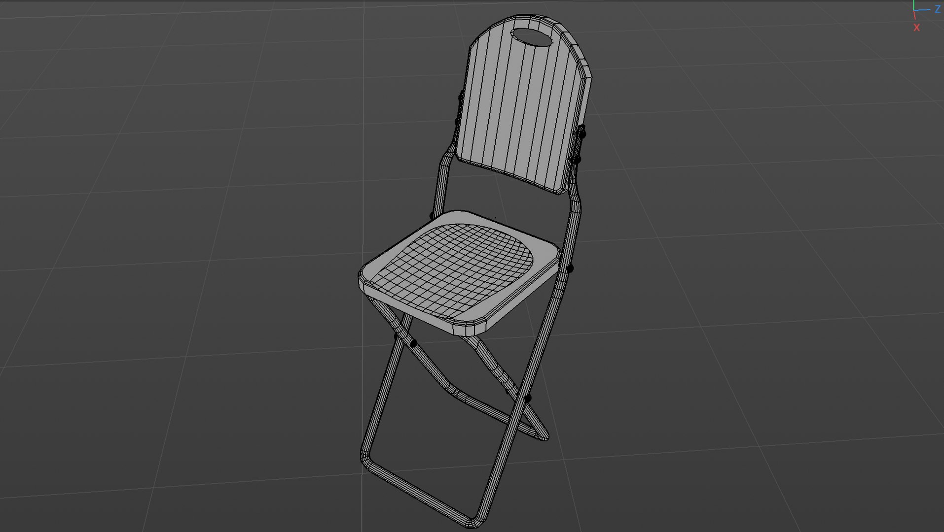 3D Foldable Chair - TurboSquid 1776595