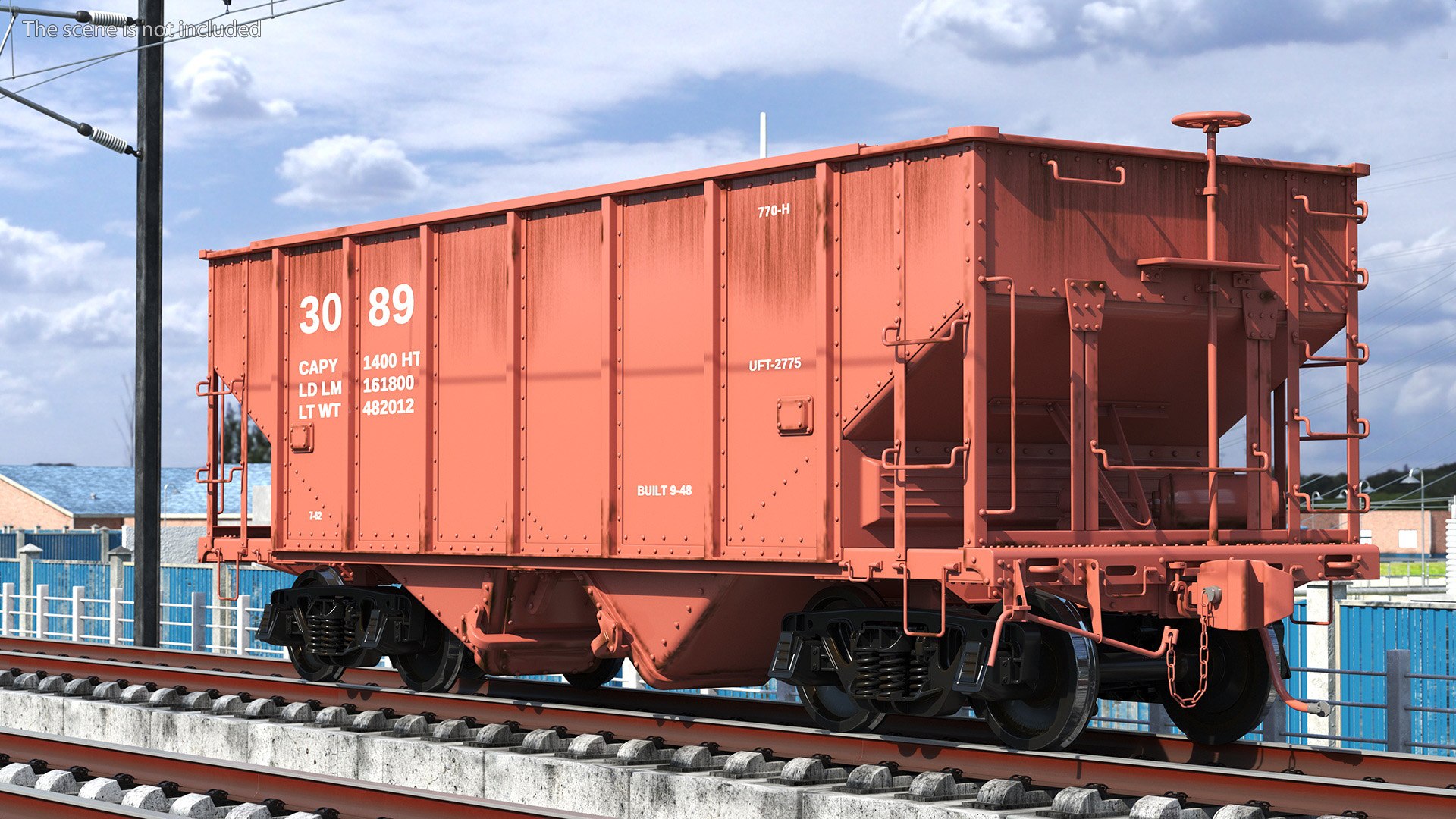 3D Railway Hopper Car - TurboSquid 2147286