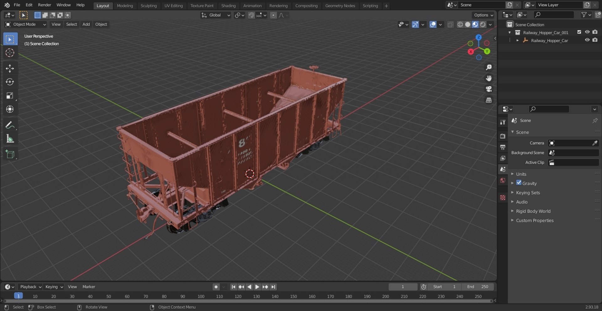 3D Railway Hopper Car - TurboSquid 2147286