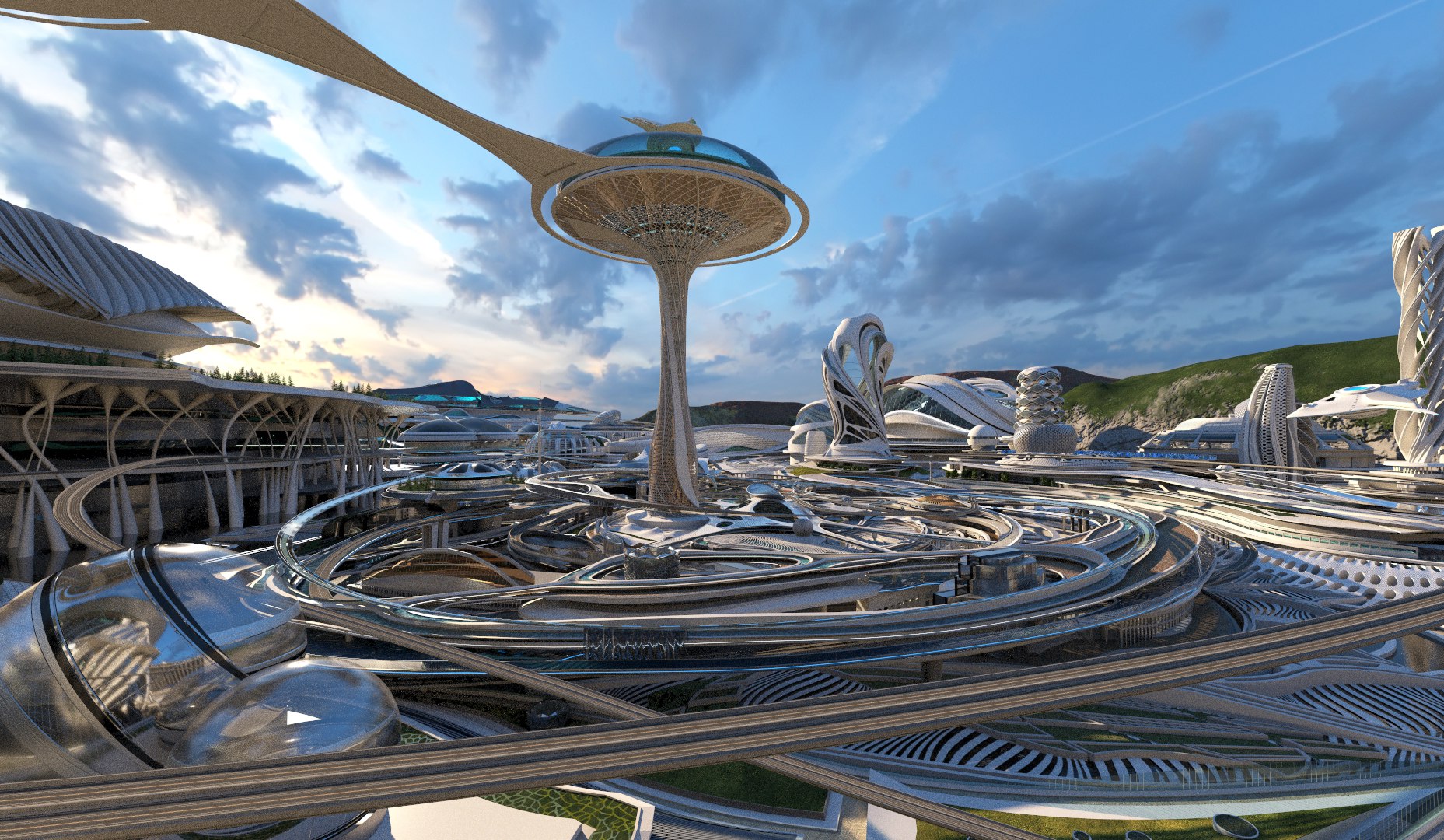 3D City Future Model - TurboSquid 1693271