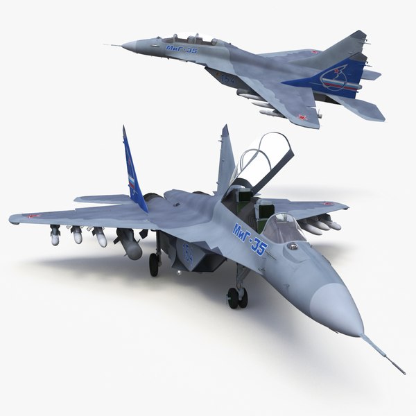 modelo 3d Avión de combate ruso Mikoyan MiG 35 aparejado - TurboSquid 2384084