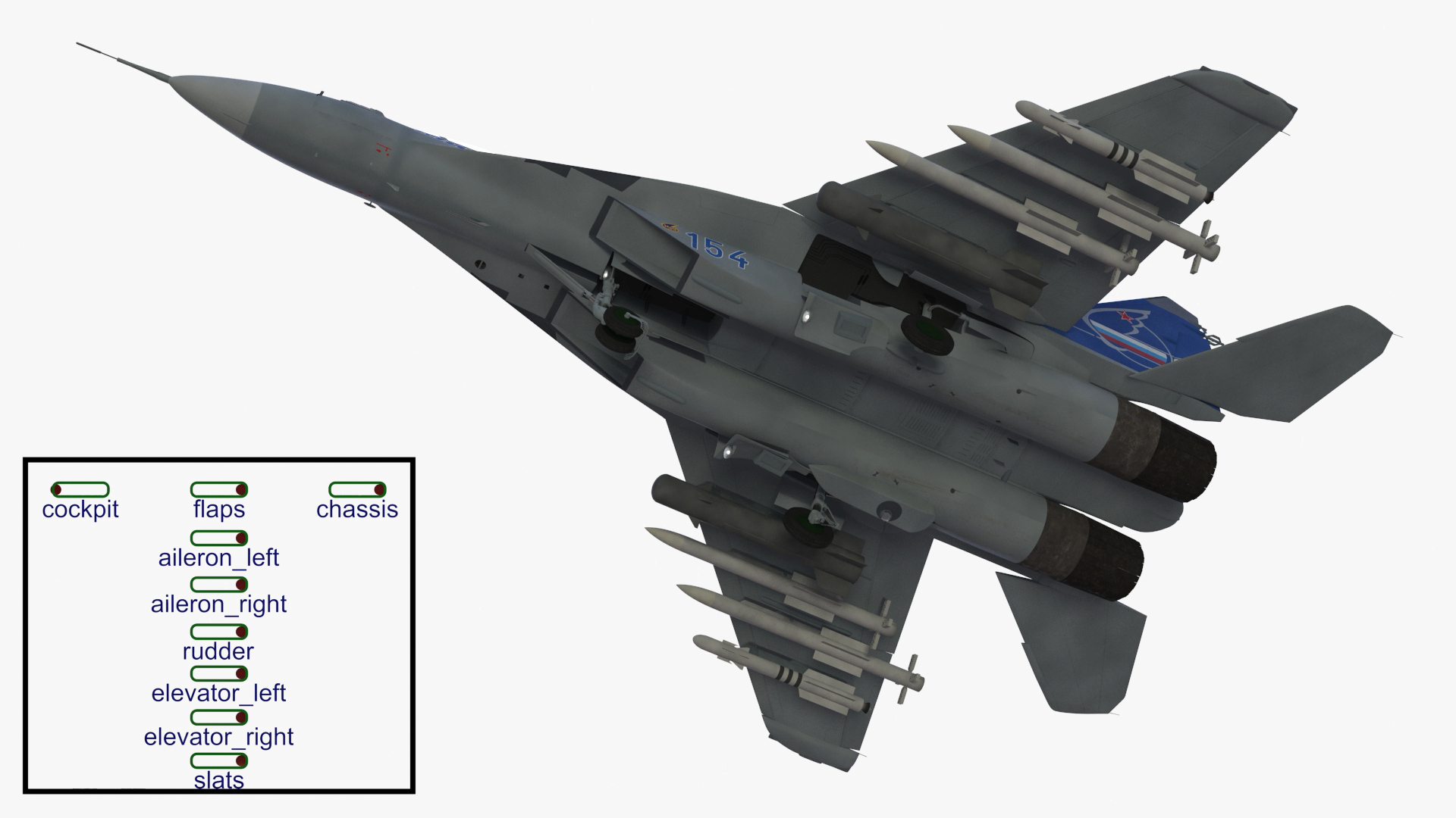3D Model Russian Jet Fighter Mikoyan MiG 35 Aircraft Rigged - TurboSquid 2384084