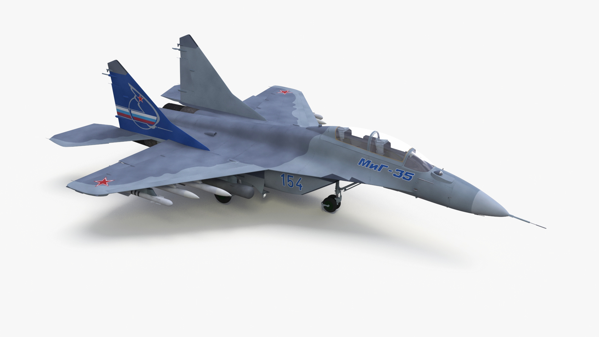 3D Model Russian Jet Fighter Mikoyan MiG 35 Aircraft Rigged ...