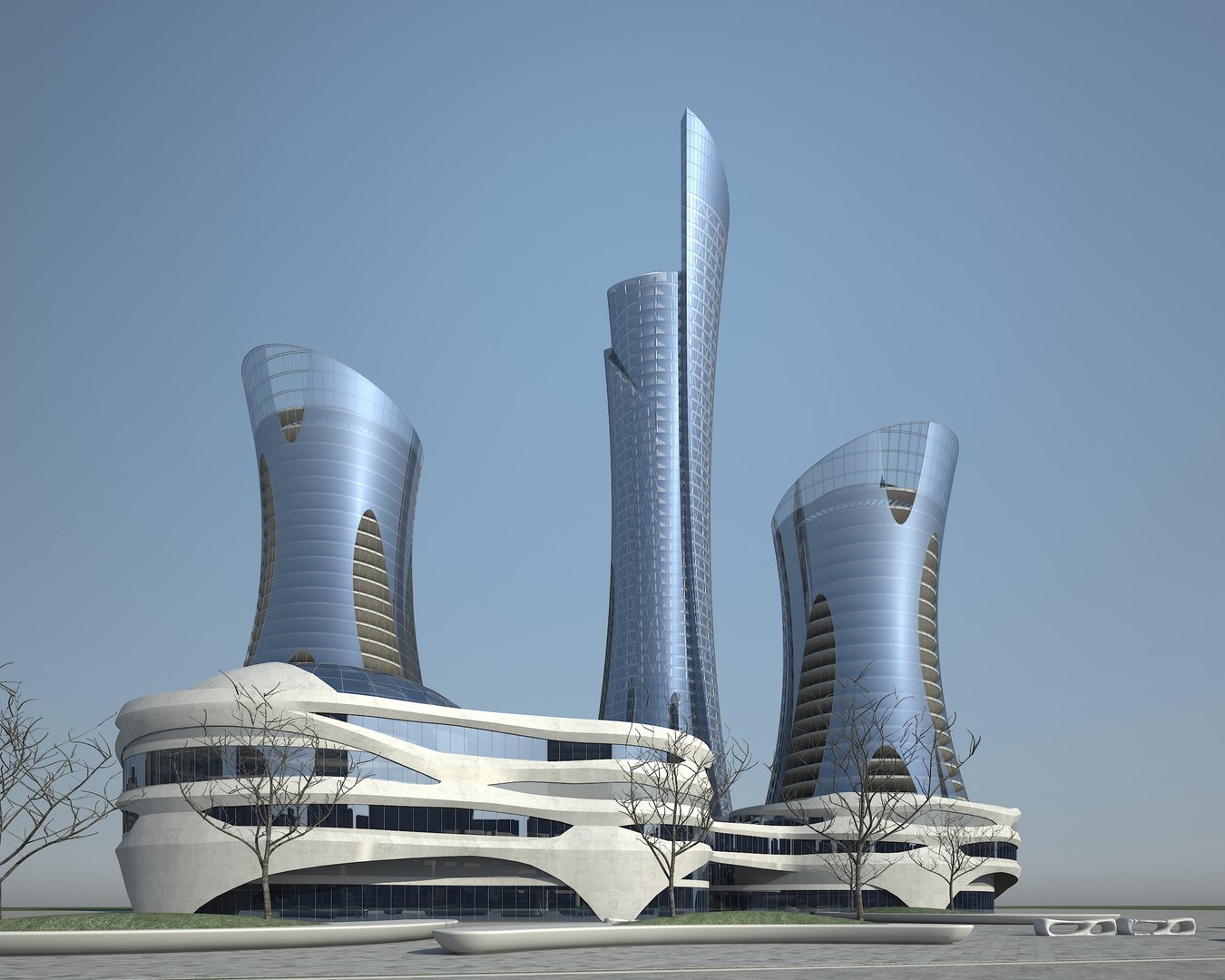 Modern Building Collection 12 3D Model - TurboSquid 1991028