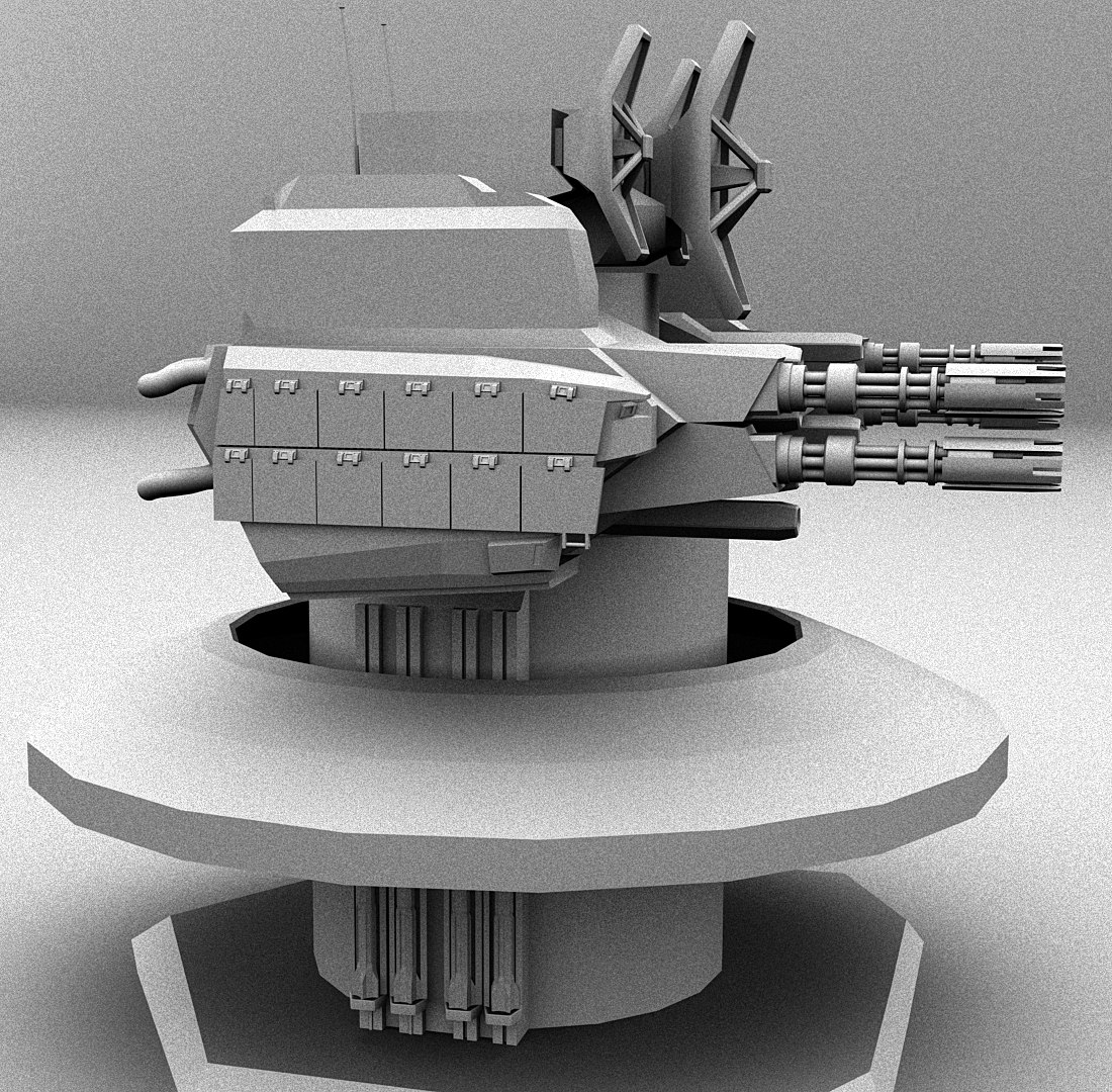 3D Weapon Ciws Turret - TurboSquid 1185579