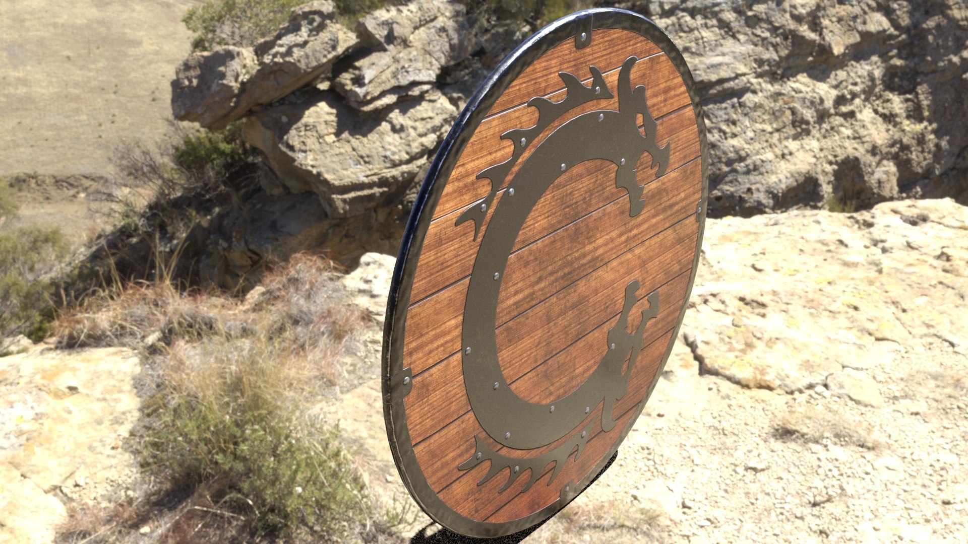 Historically Viking Serpent Shield 3D Model - TurboSquid 1418463