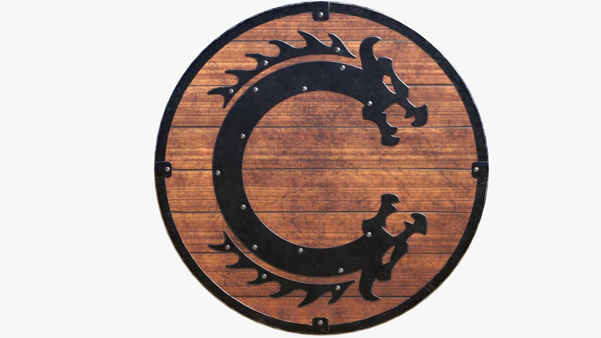 Historically Viking Serpent Shield 3D Model - TurboSquid 1418463