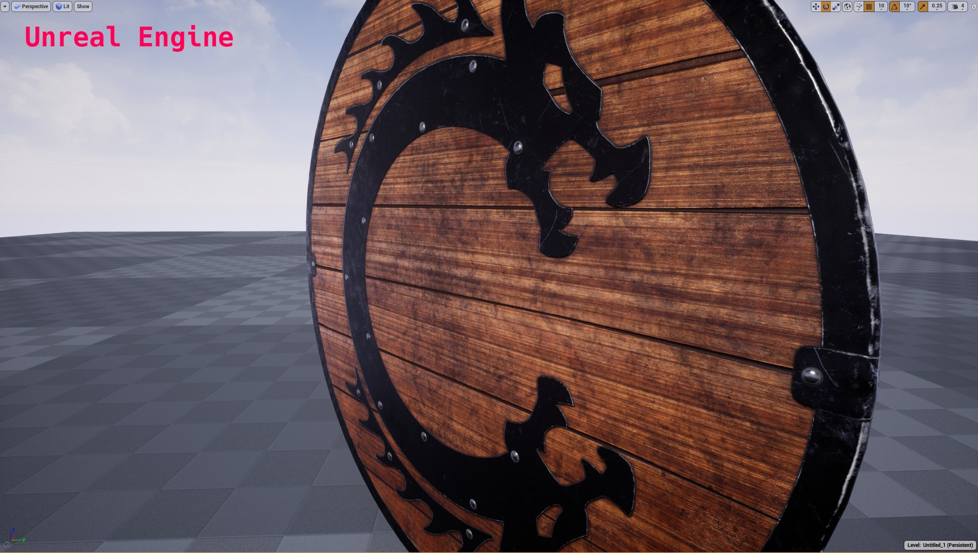 Historically Viking Serpent Shield 3D Model - TurboSquid 1418463