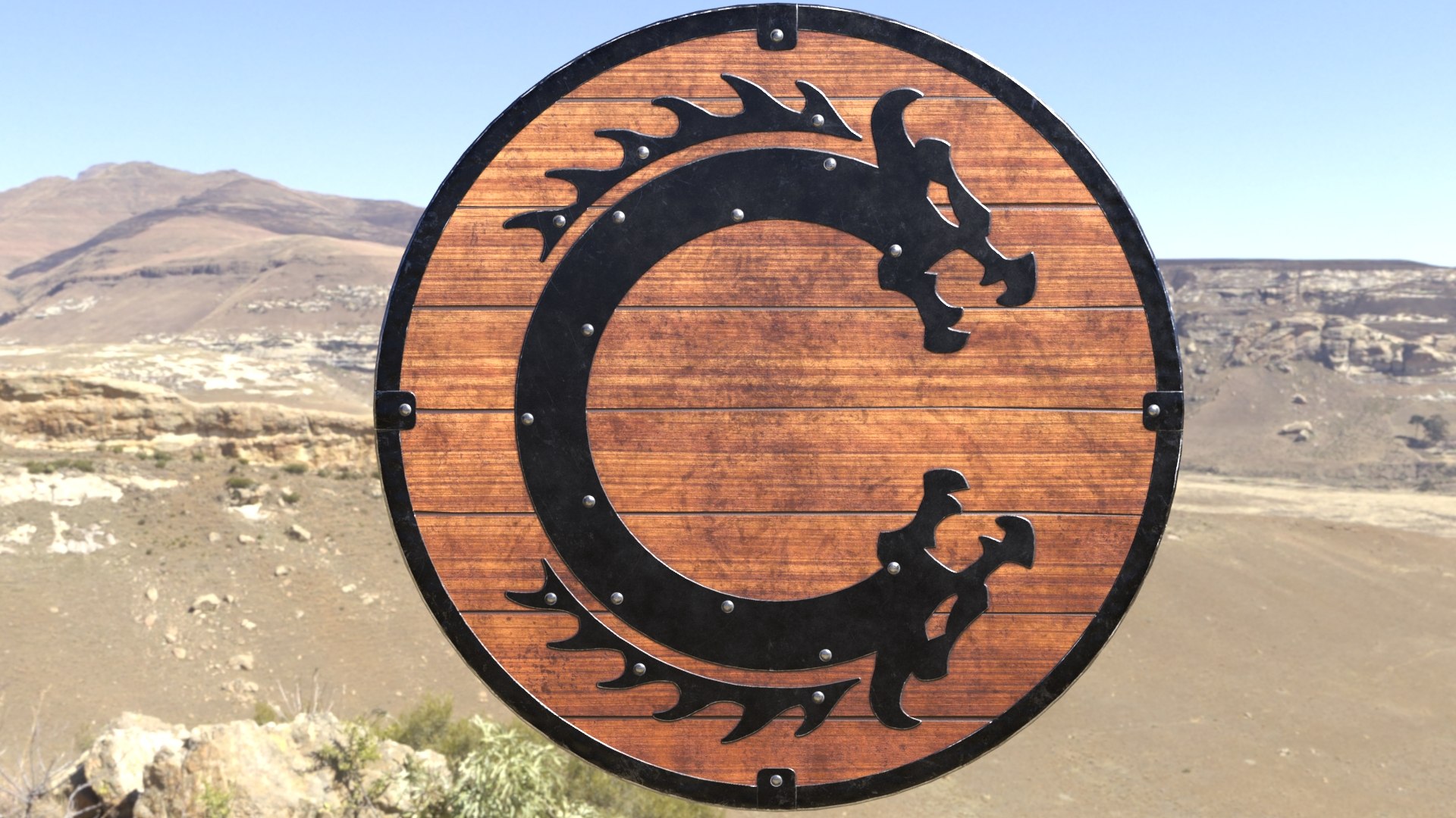 Historically Viking Serpent Shield 3D Model - TurboSquid 1418463