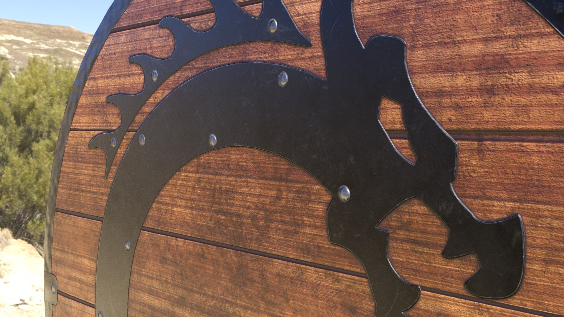 Historically Viking Serpent Shield 3D Model - TurboSquid 1418463