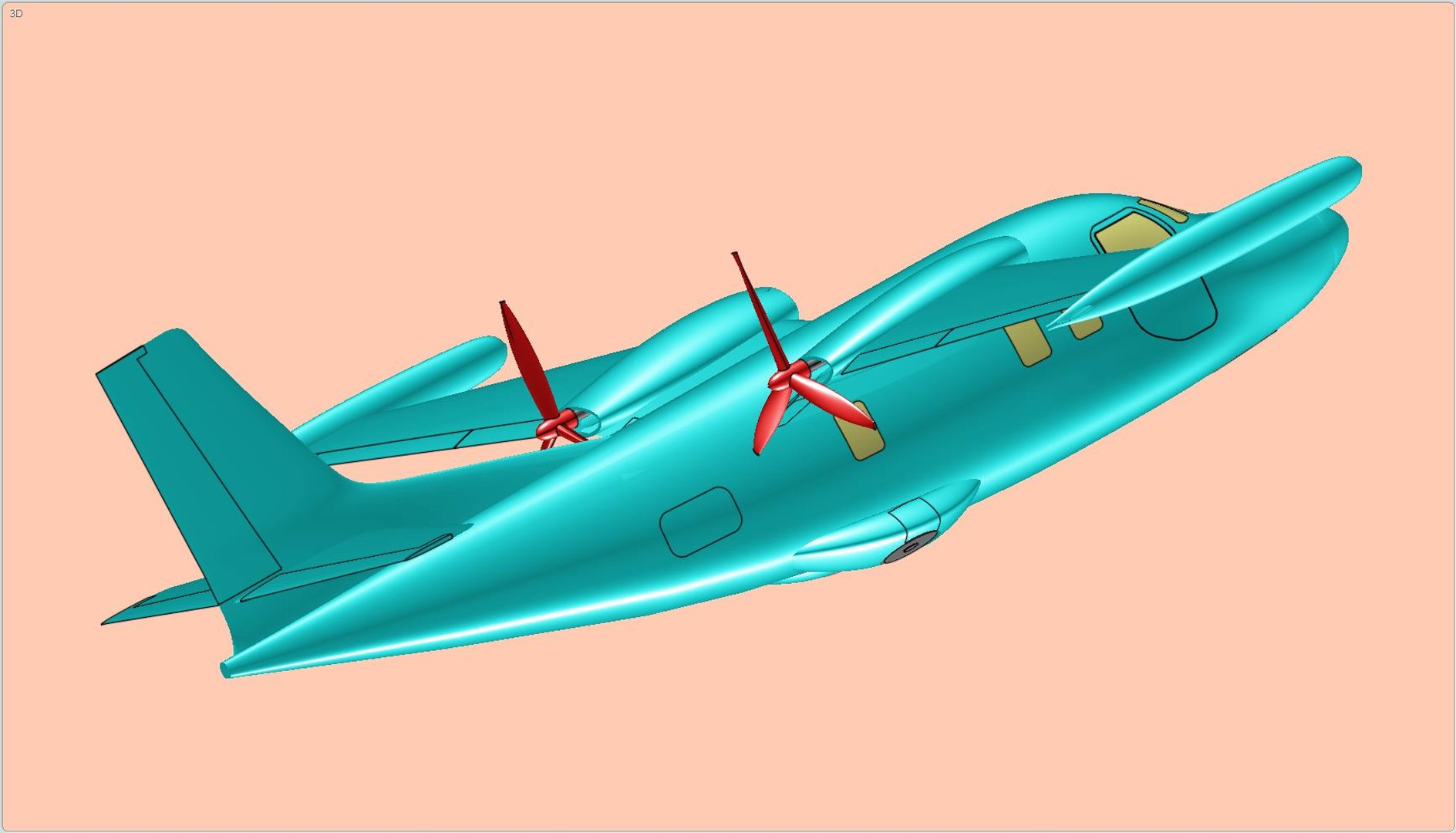 P 166 Utility Aircraft Model - TurboSquid 1215201