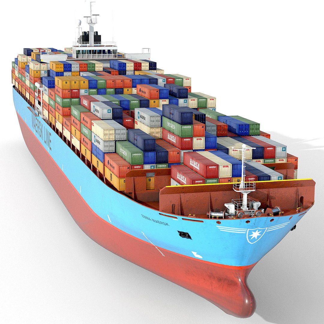 3D Model Cargo Container Ship 300m - TurboSquid 1475530