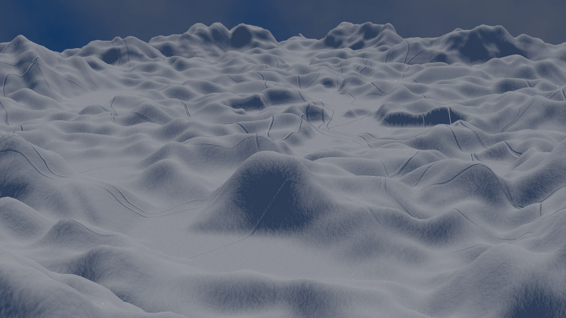 3d Model Ice Cold Terrain