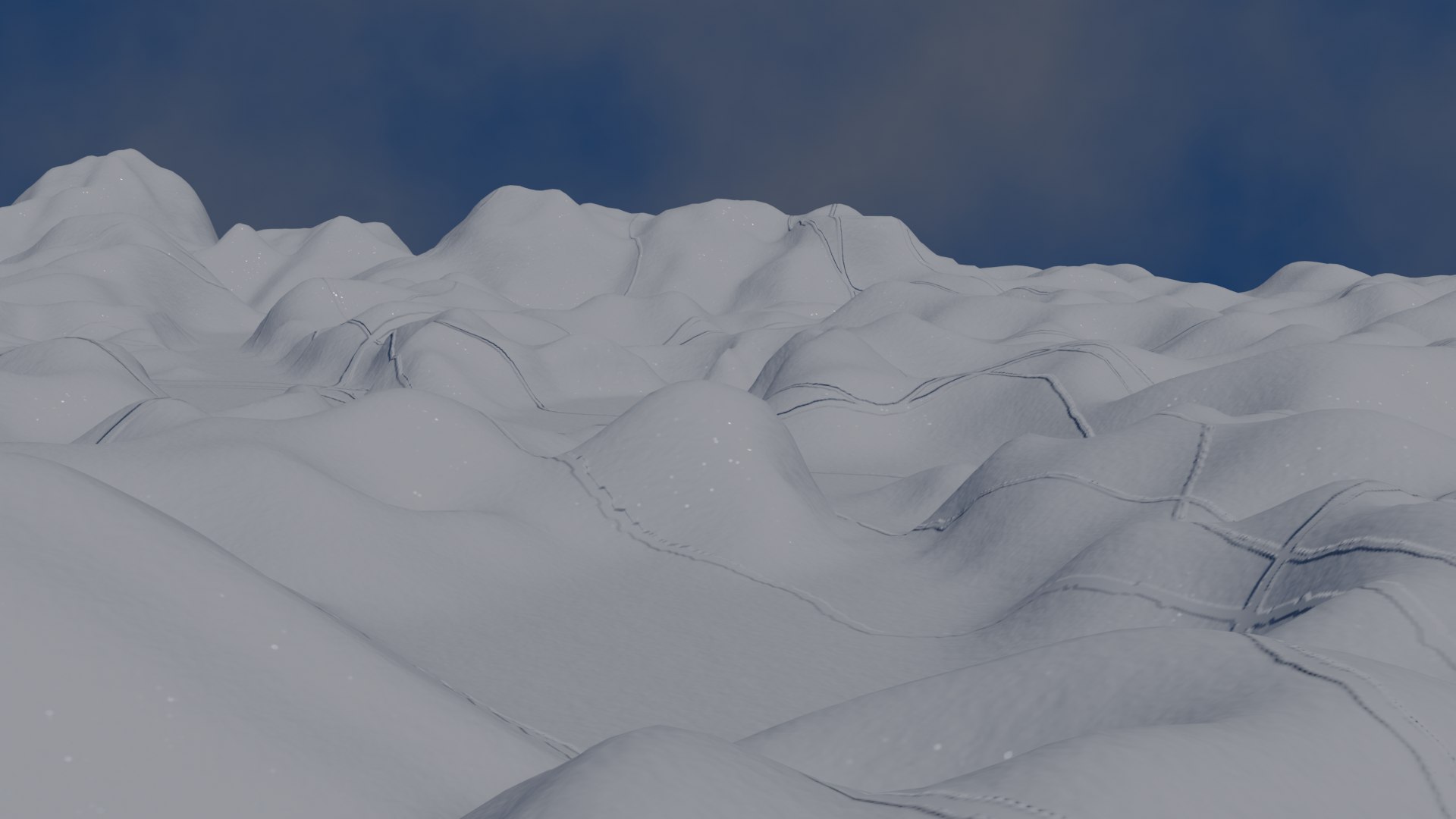 3d Model Ice Cold Terrain