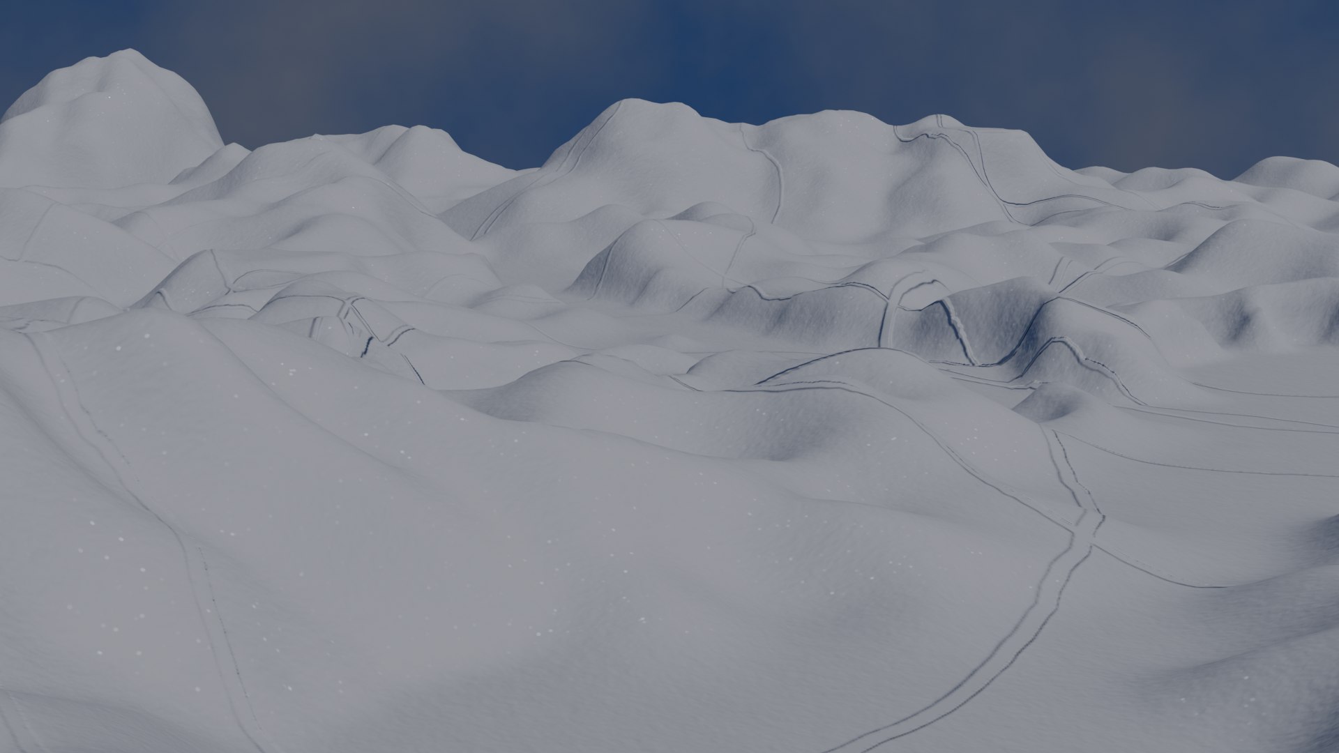 3d Model Ice Cold Terrain