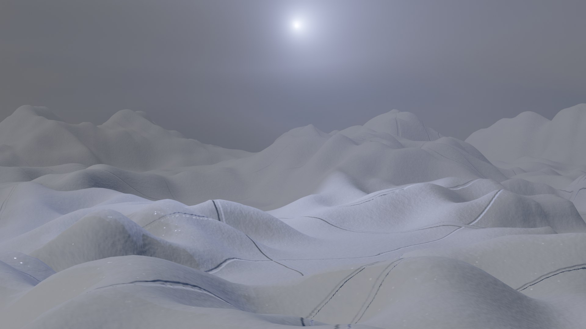 3d Model Ice Cold Terrain