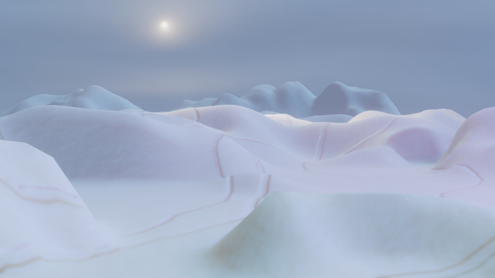 3d Model Ice Cold Terrain