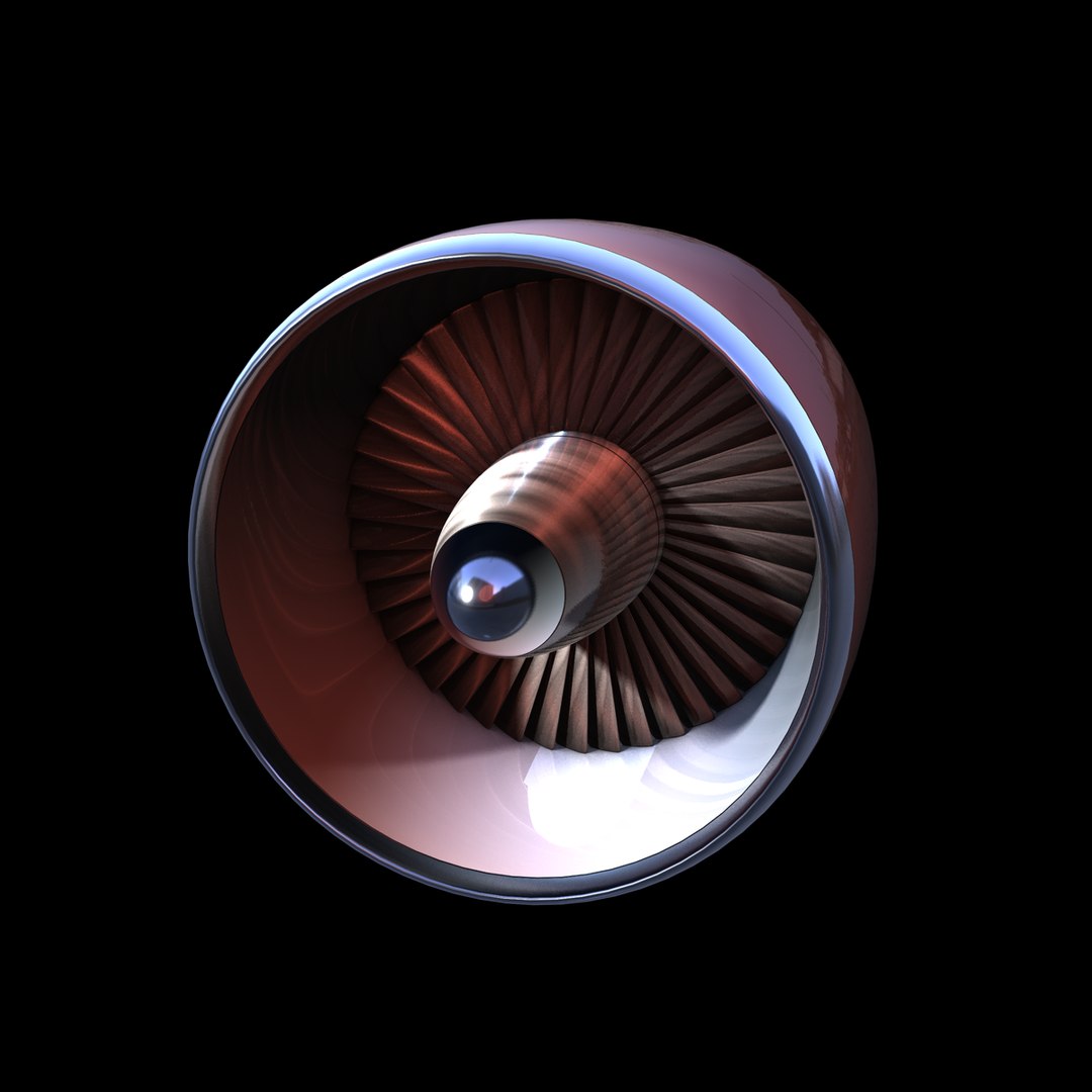 jet turbine 3d model