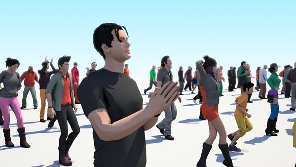 modelo 3d Colección 200 personas coloridas Low Poly - TurboSquid 1562196