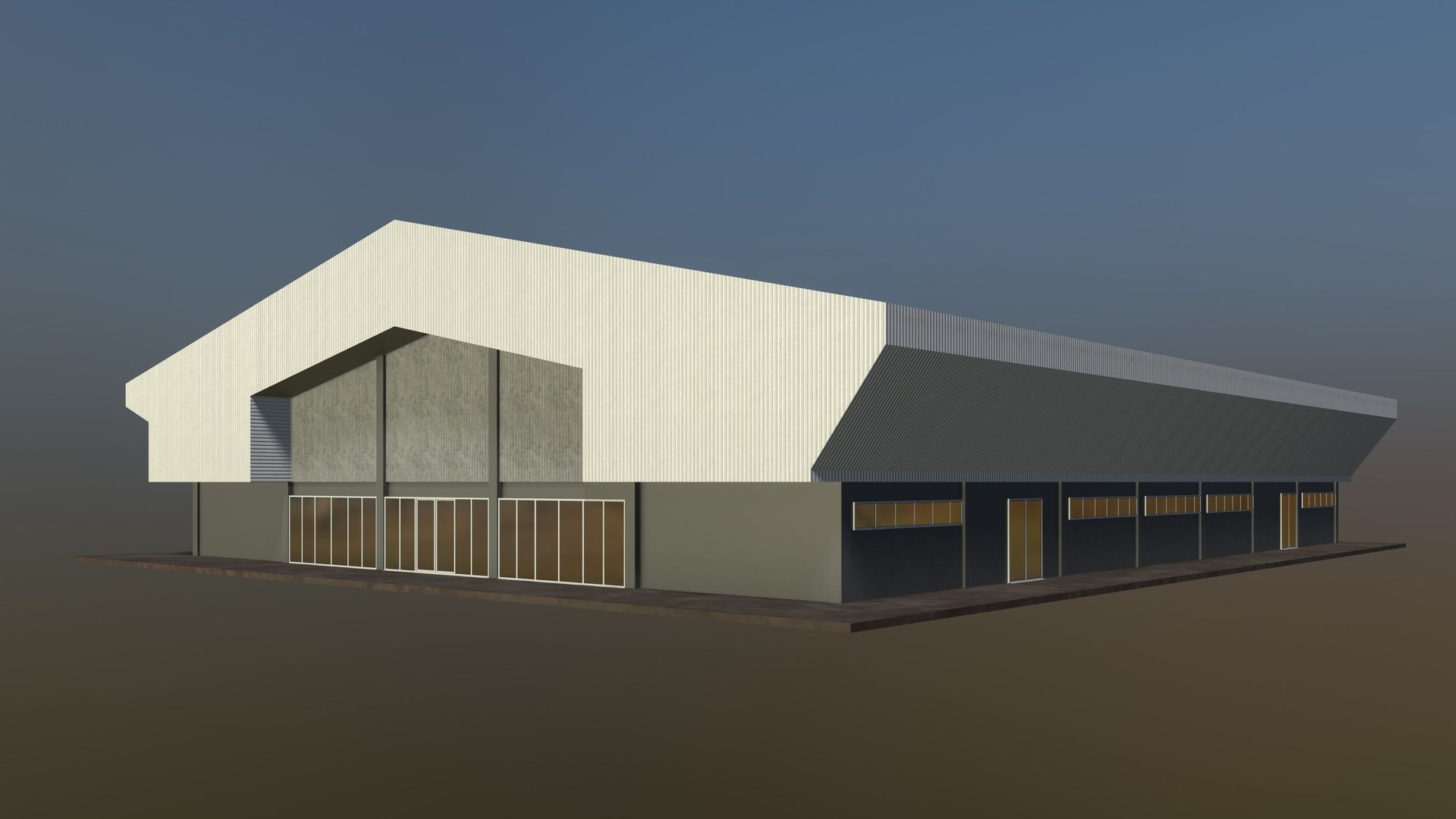 3D Office By Renovated Warehouse -1 - TurboSquid 2024688