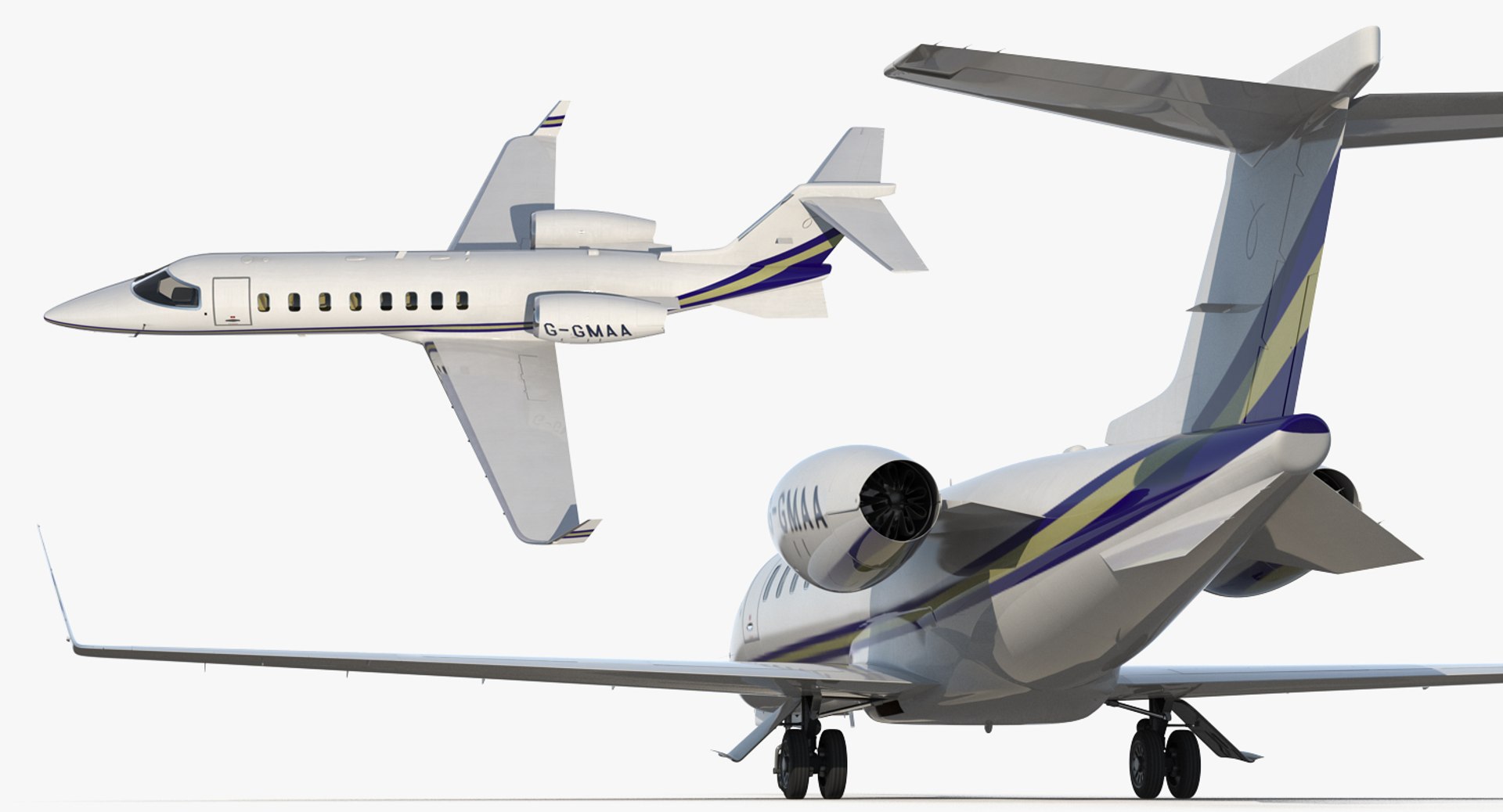 3D Business Jet Bombardier Learjet - TurboSquid 1161773