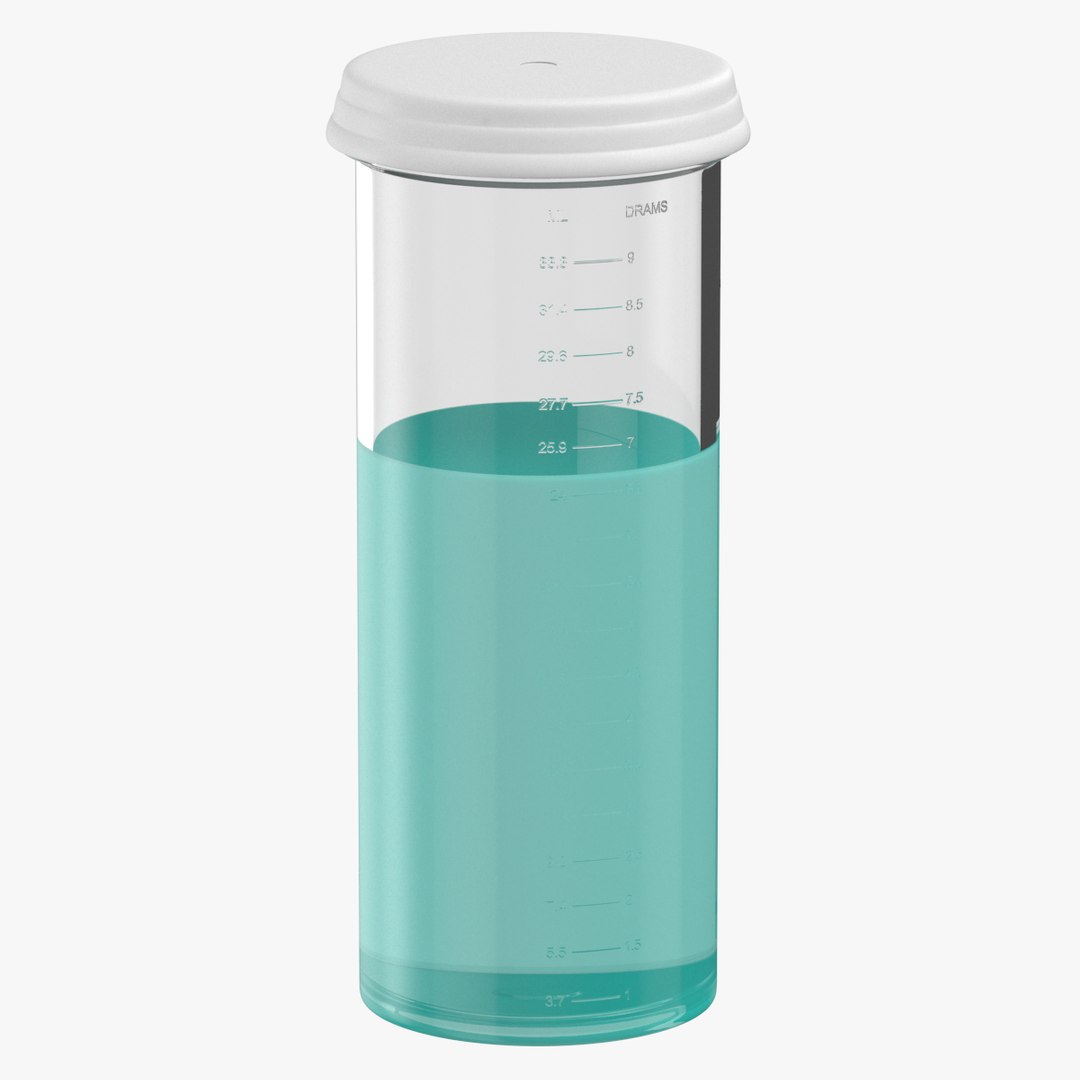 Pill Pod Vial 9dram 33ml Full model - TurboSquid 2052704