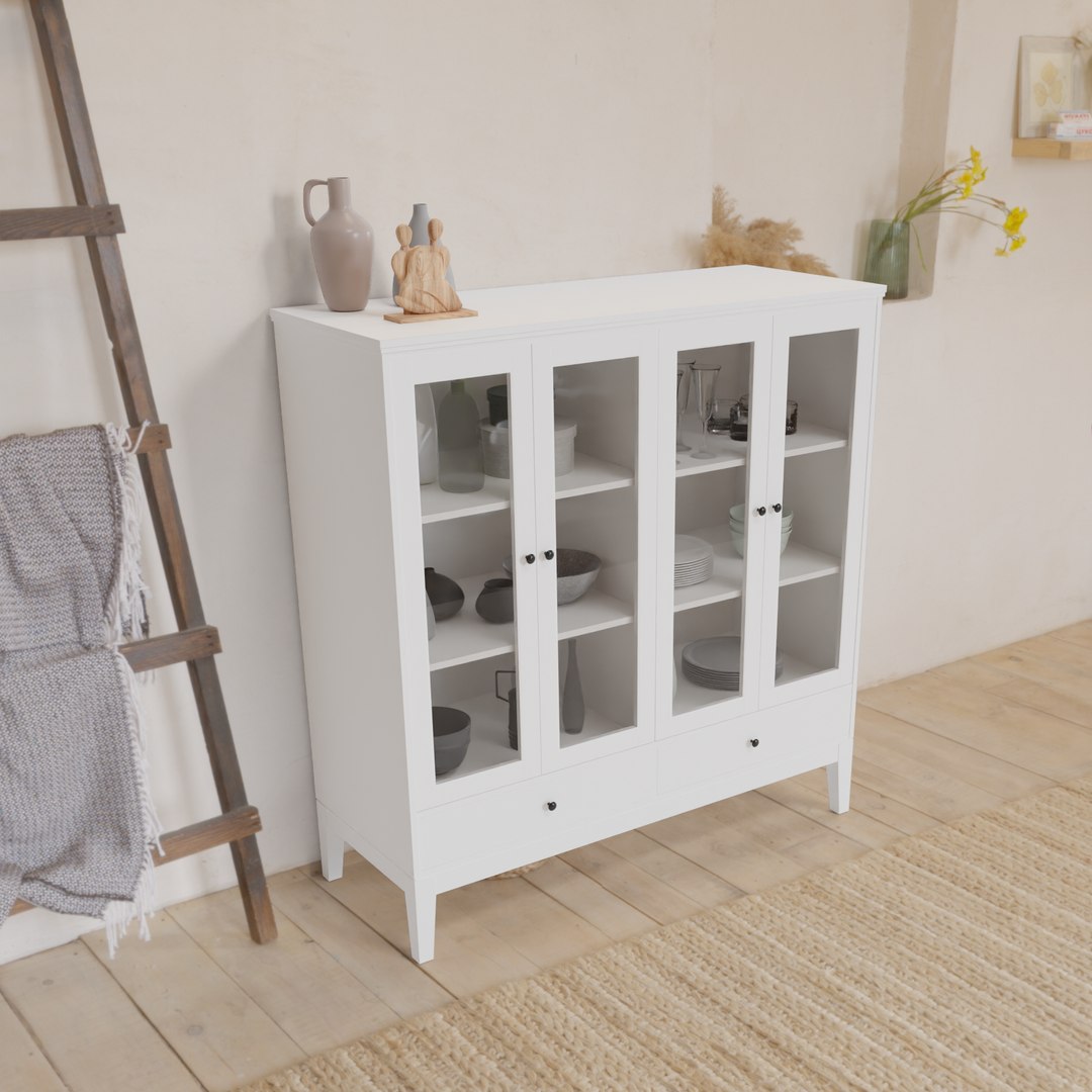 Cabinet Bi-Folded Doors IKEA IDANAS 3D - TurboSquid 2200112