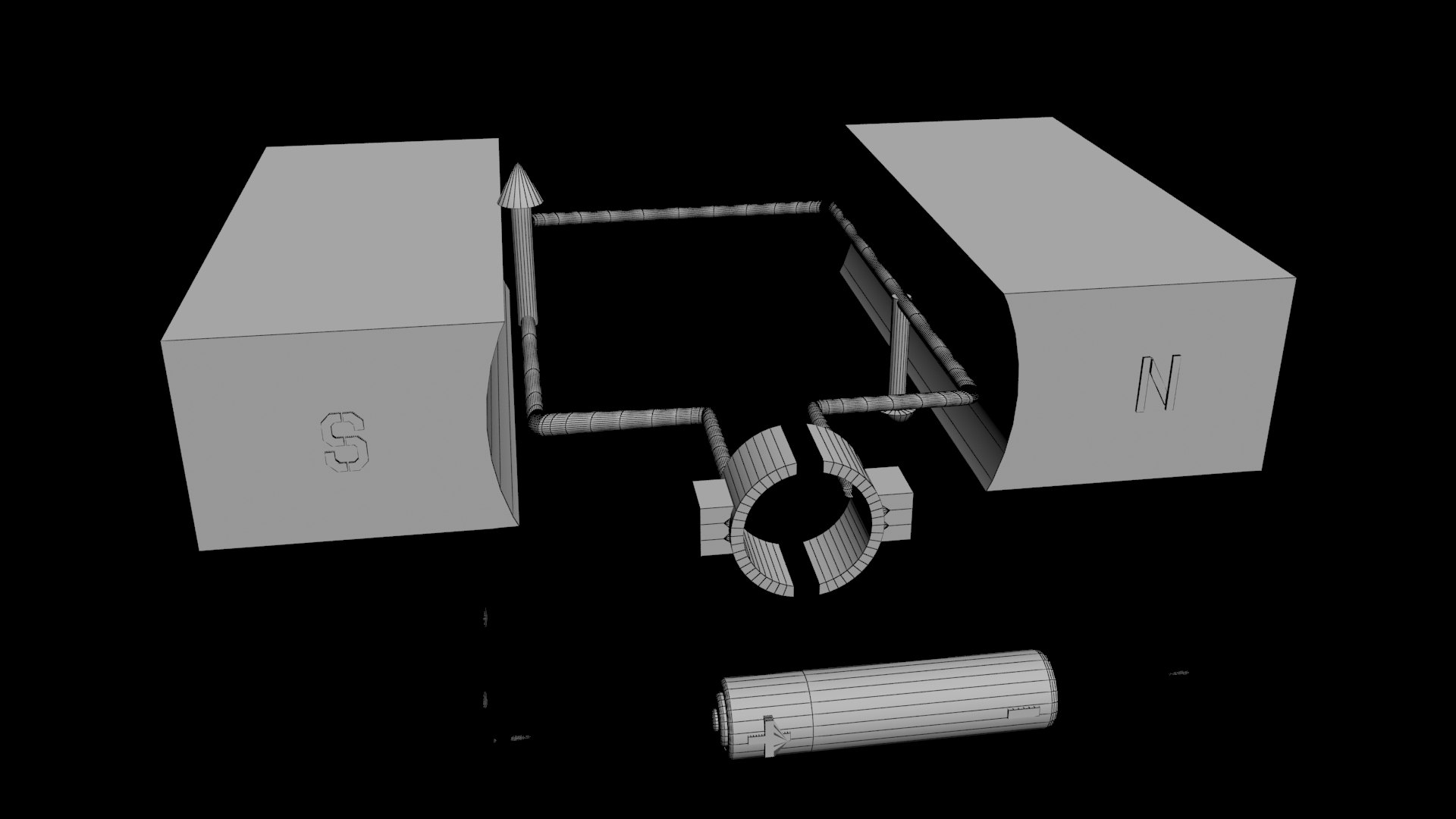 Dc Motor - Working 3D - TurboSquid 1208653