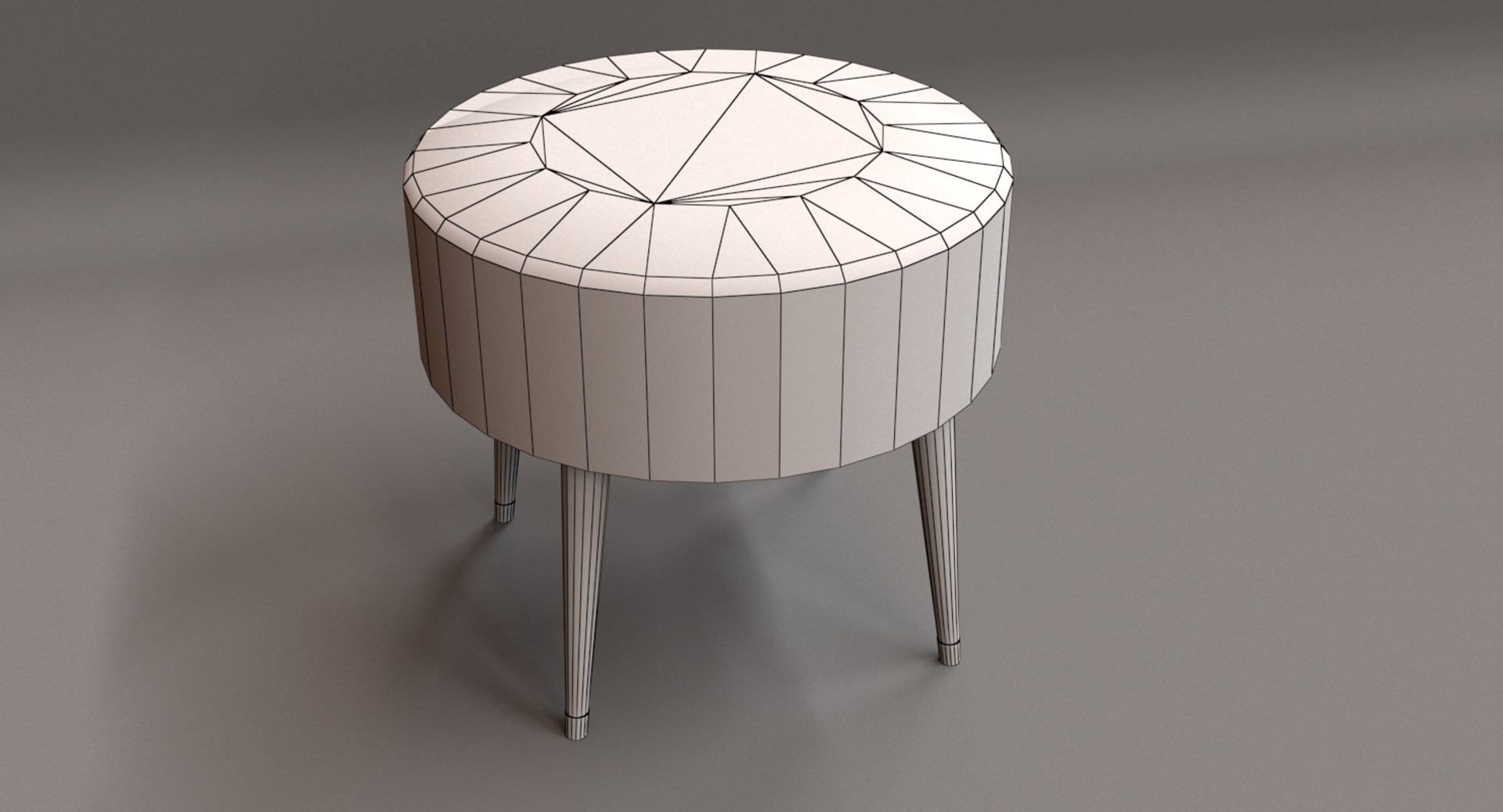 Low-poly Vintage 50s Puff 3D - TurboSquid 1198720